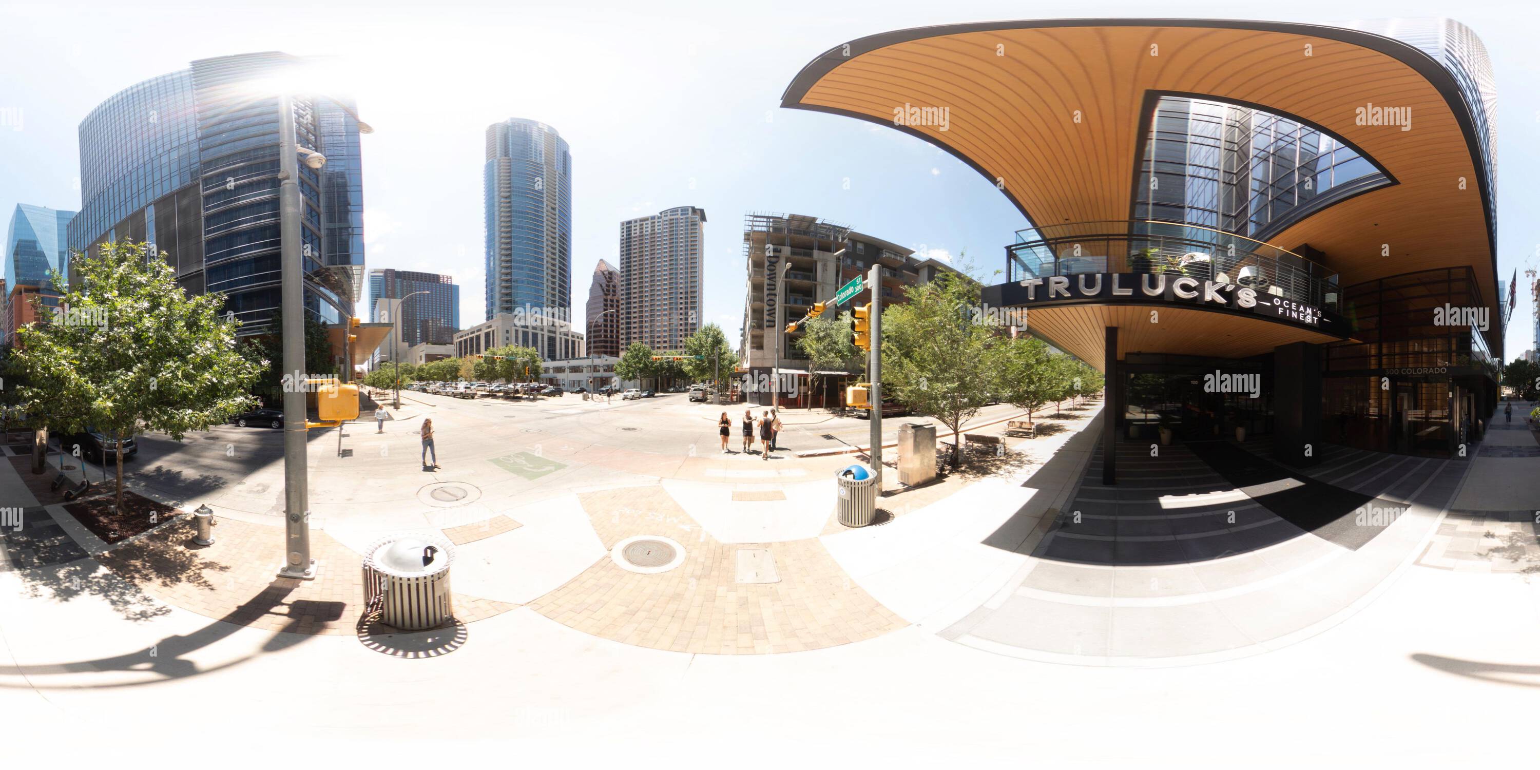 360° view of Austin, TX, USA - July 24, 2023: 360 equirectangular photo ...