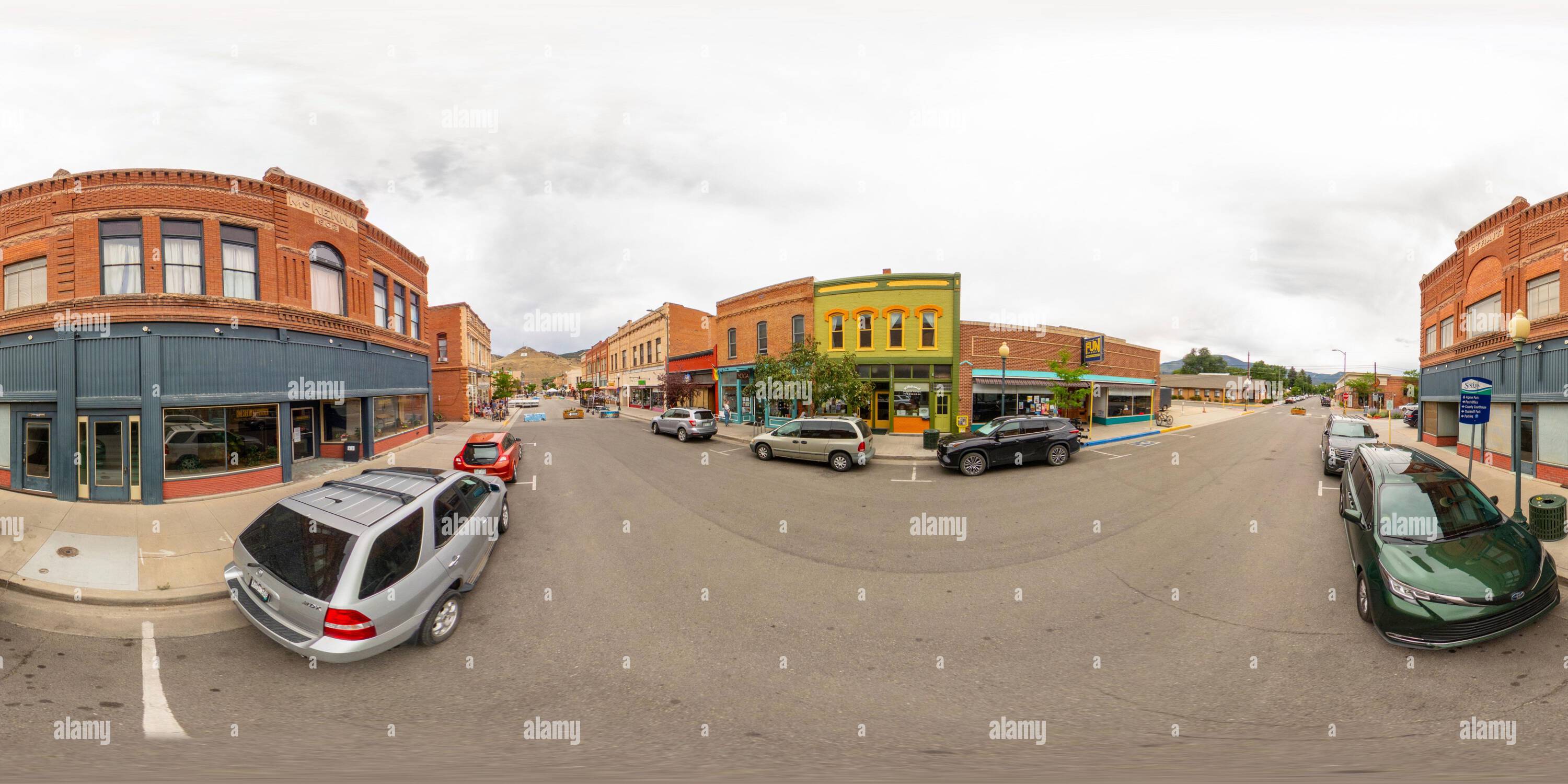 360° view of Salida, CO, USA - July 27, 2023: 360 equirectangular ...