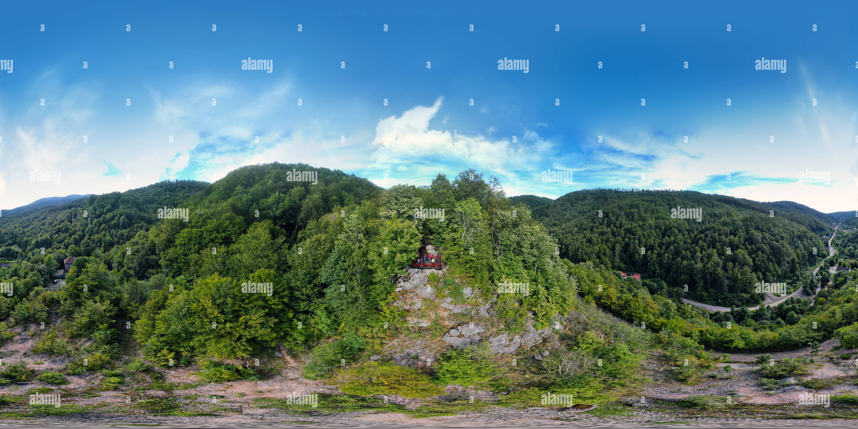 360° view of lookout point Belvedere Moneasa with fantastic view of ...