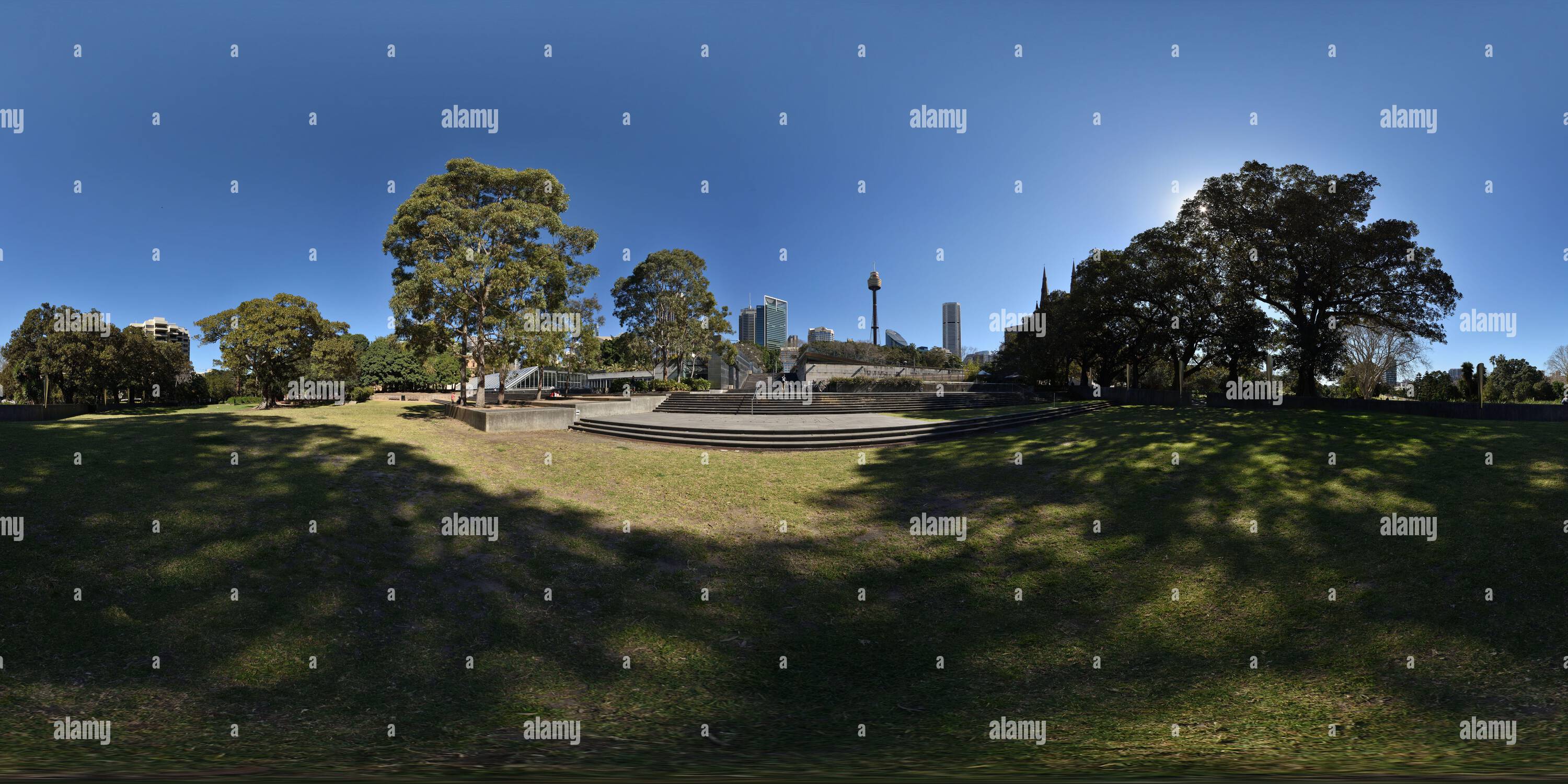360° view of Morning at Cook + Phillip Park, Sydney, Australia - Alamy