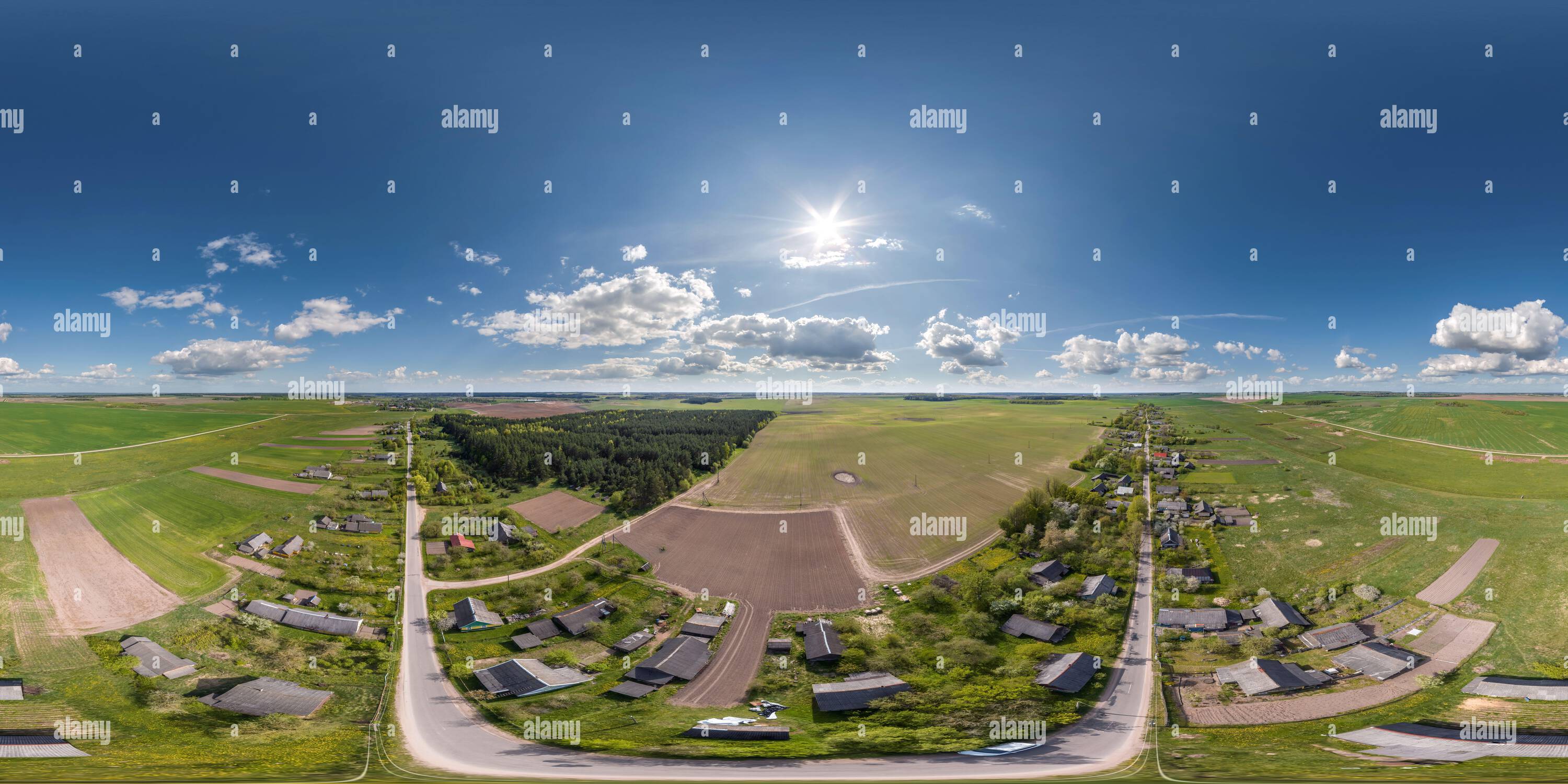 360° view of aerial full seamless spherical hdri 360 panorama view ...