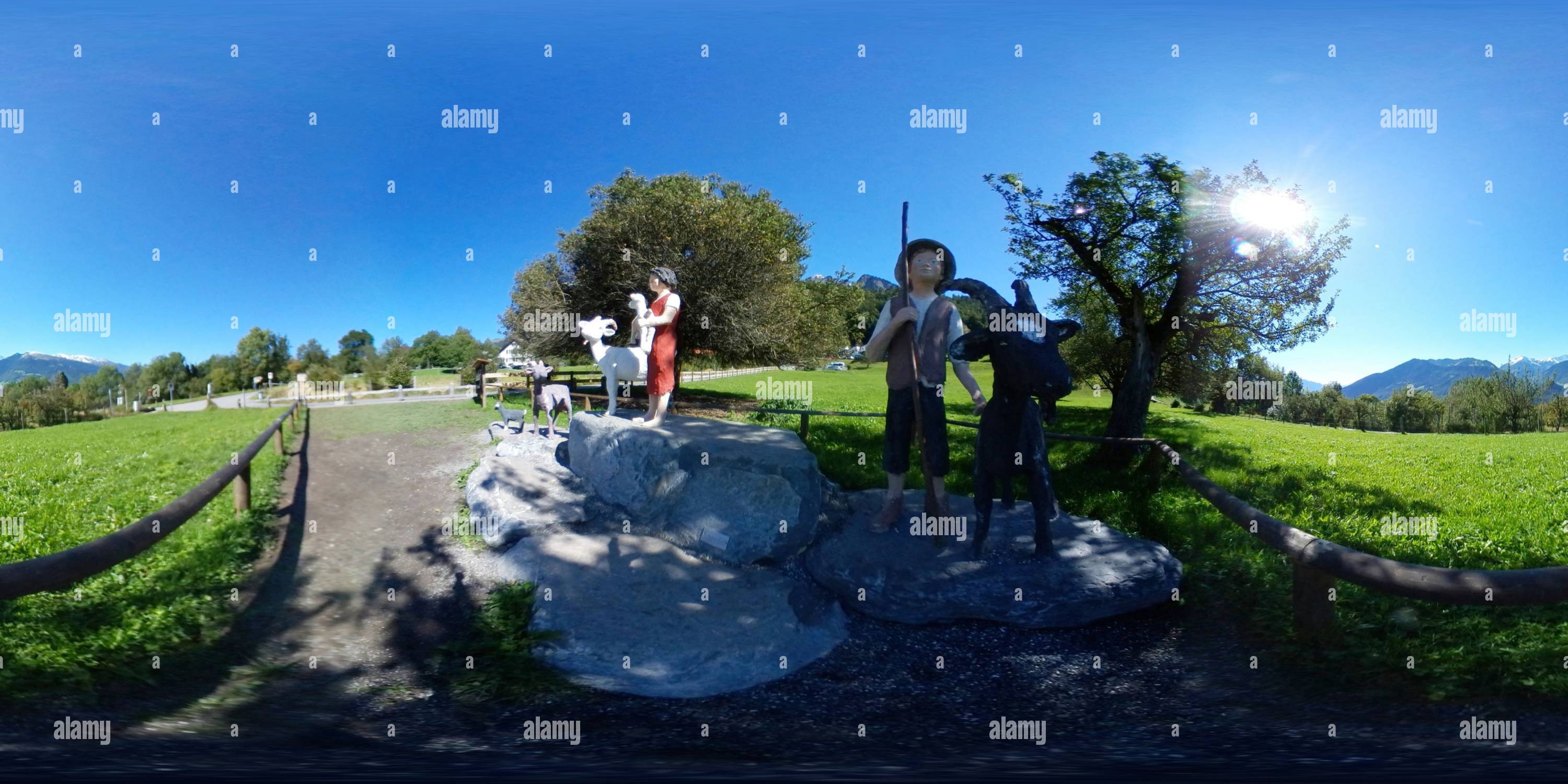 360° view of Beginning of Heididorf Village - Alamy