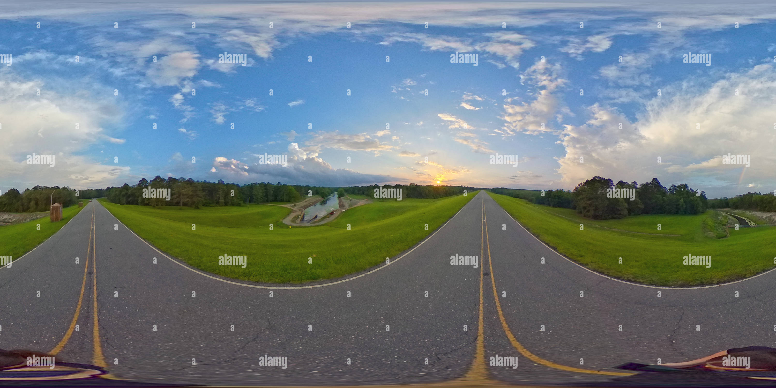 360° view of Bodcau Dam, Haughton, Louisiana, USA - Alamy