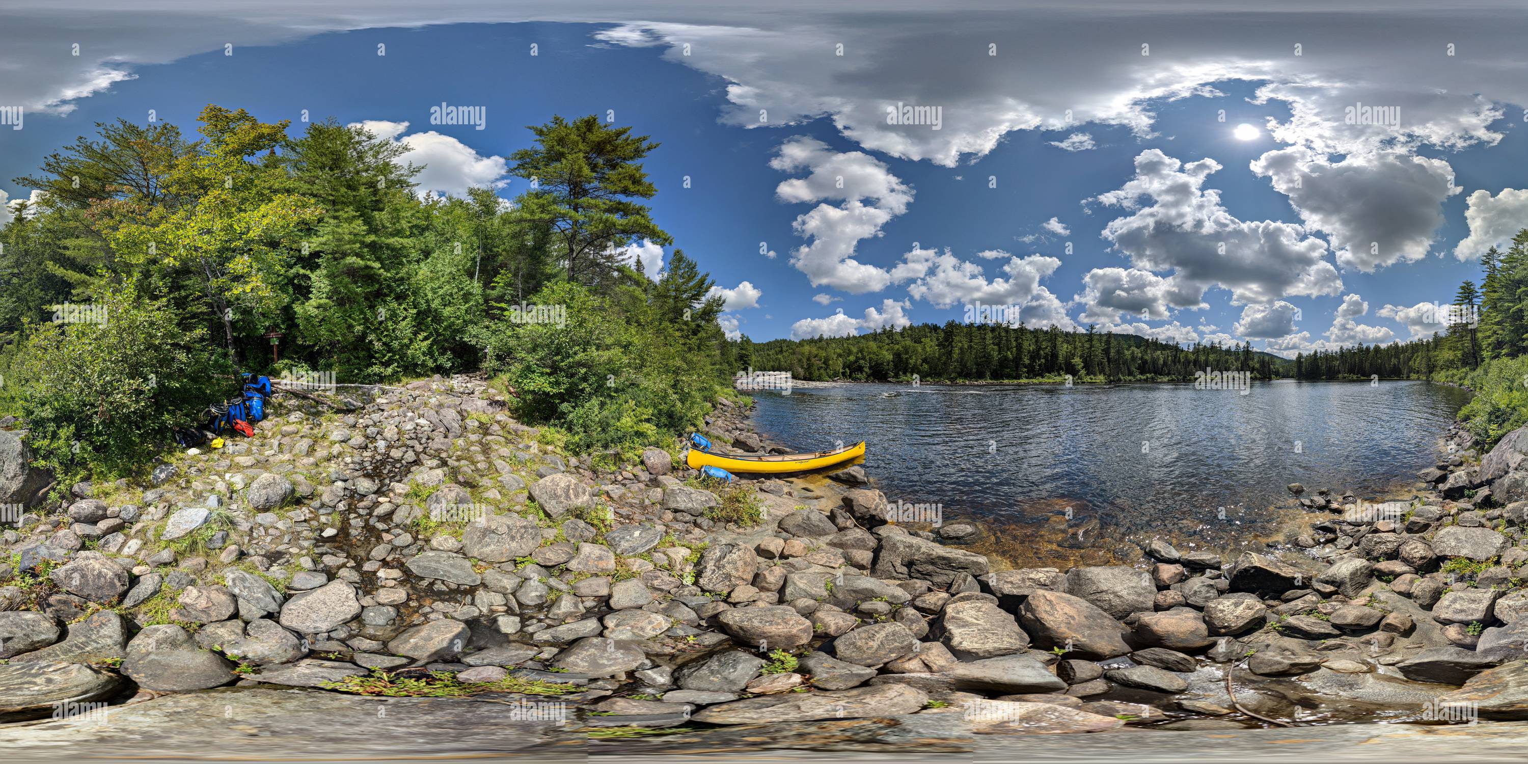 360° view of South end of the portage around the rapids of La Grande ...