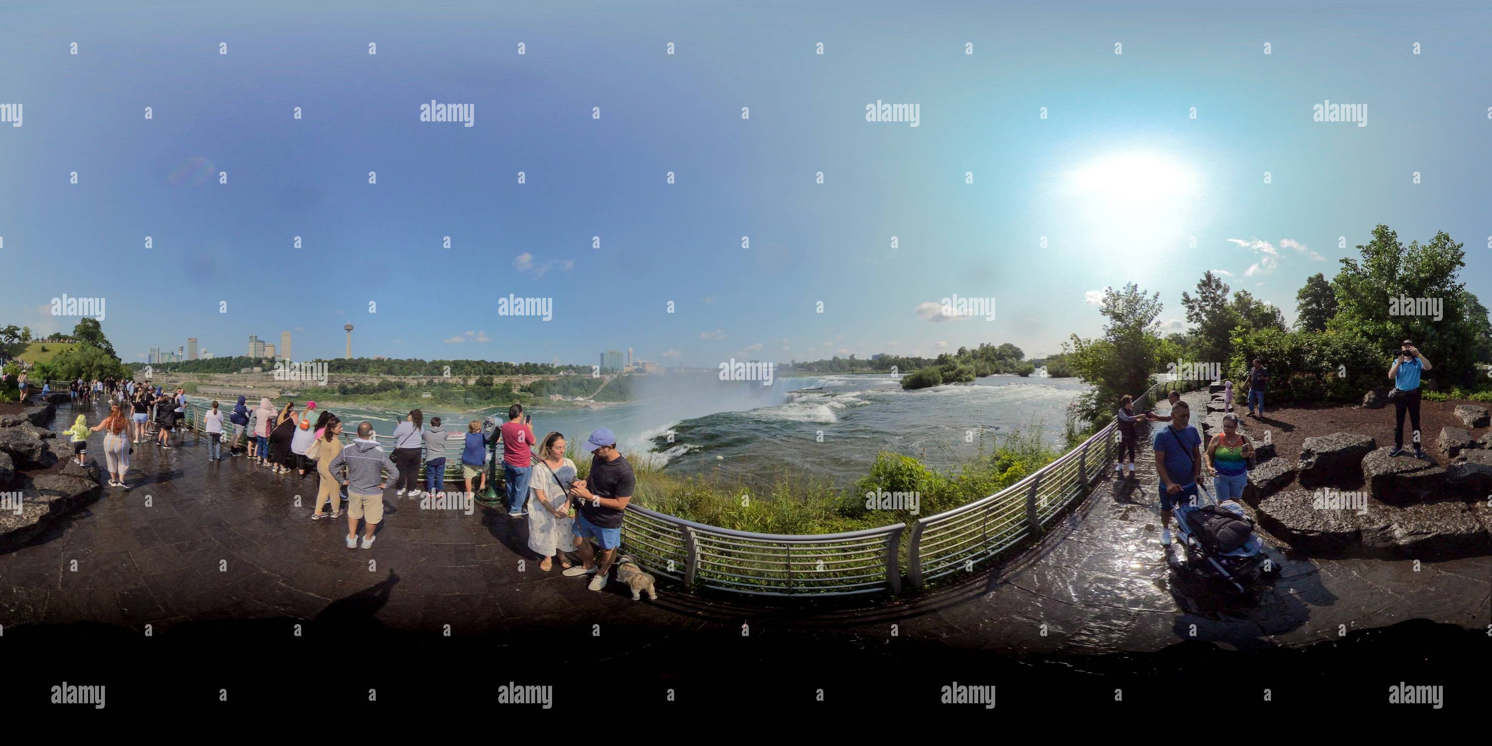 360° view of Above the Falls - Alamy