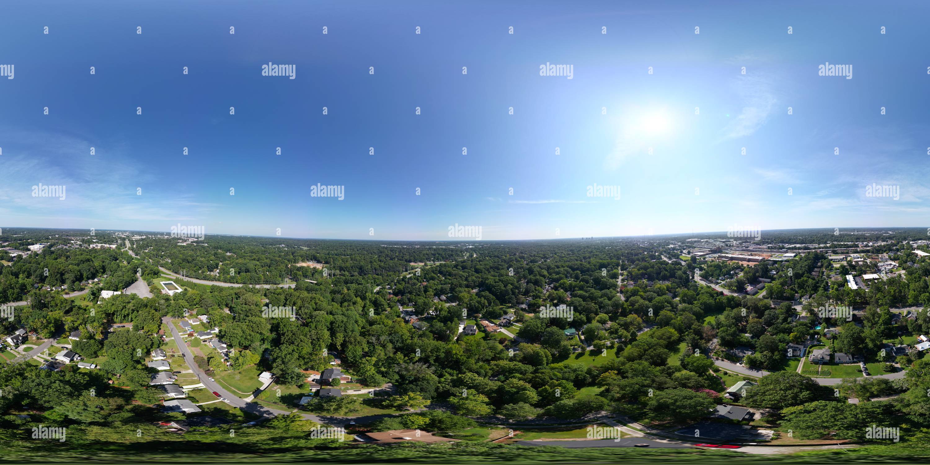 360° view of Above Lindley Park in Greensboro, NC - Alamy