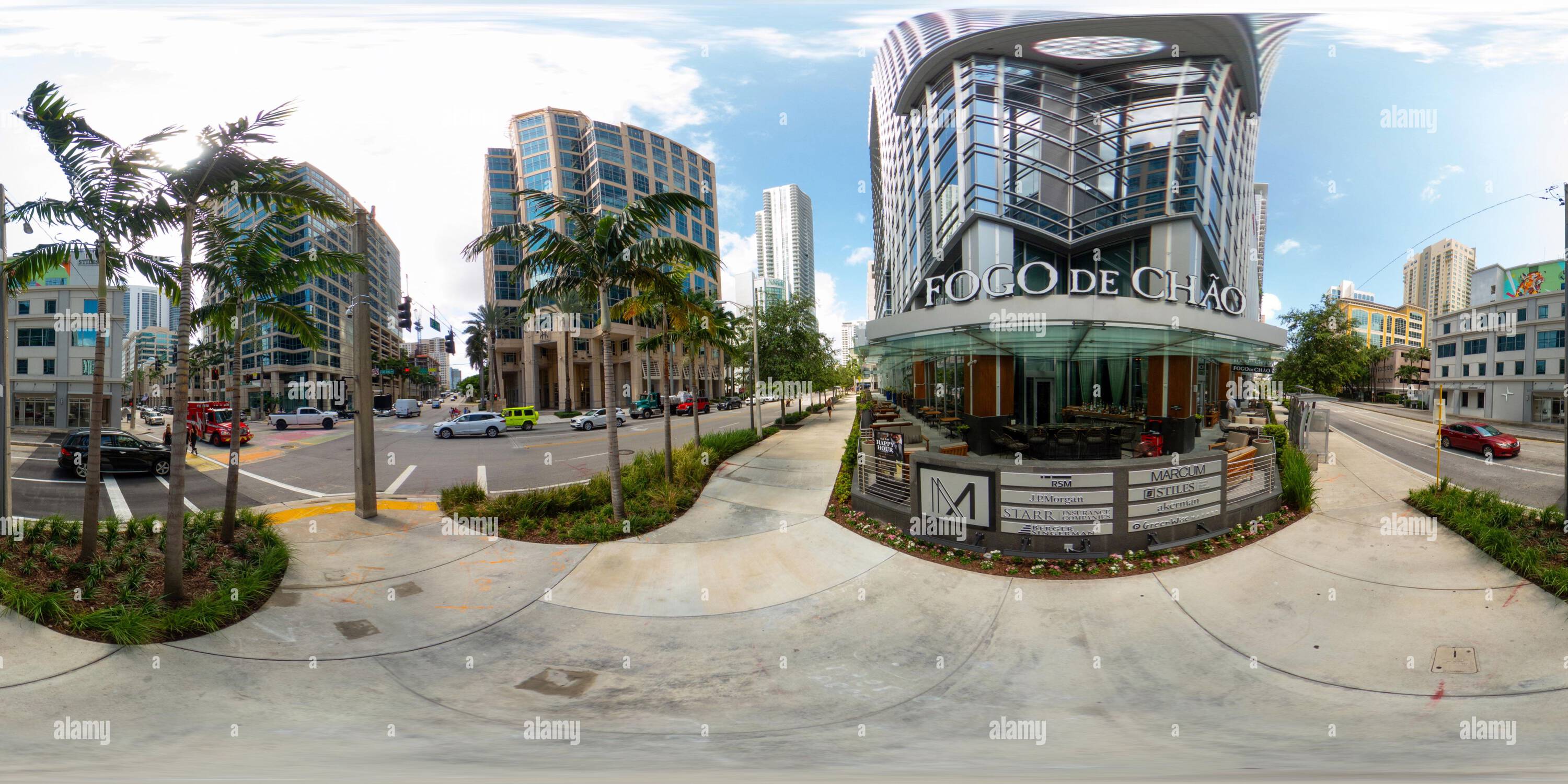 360° view of Fort Lauderdale, FL, USA - August 25, 2023: Downtown fort ... 360° view of Fort Lauderdale, FL, USA - August 25, 2023: Downtown fort ...