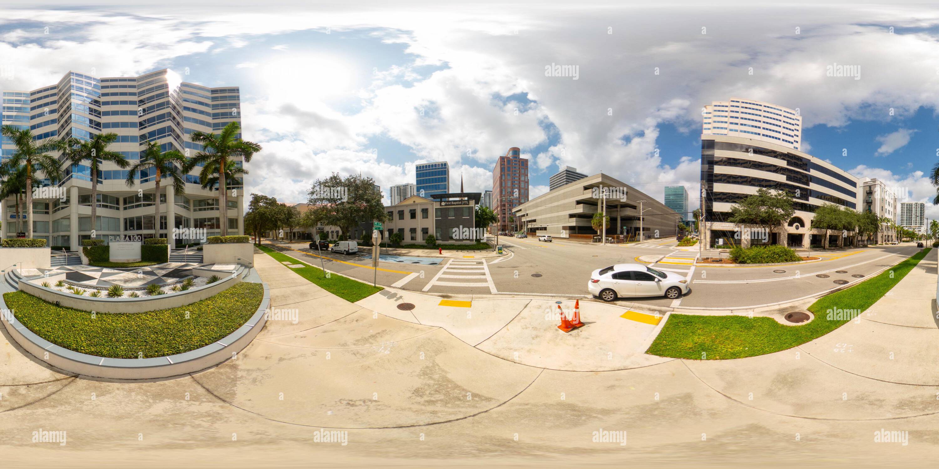360° view of Fort Lauderdale, FL, USA - August 25, 2023: Downtown fort ... 360° view of Fort Lauderdale, FL, USA - August 25, 2023: Downtown fort ...