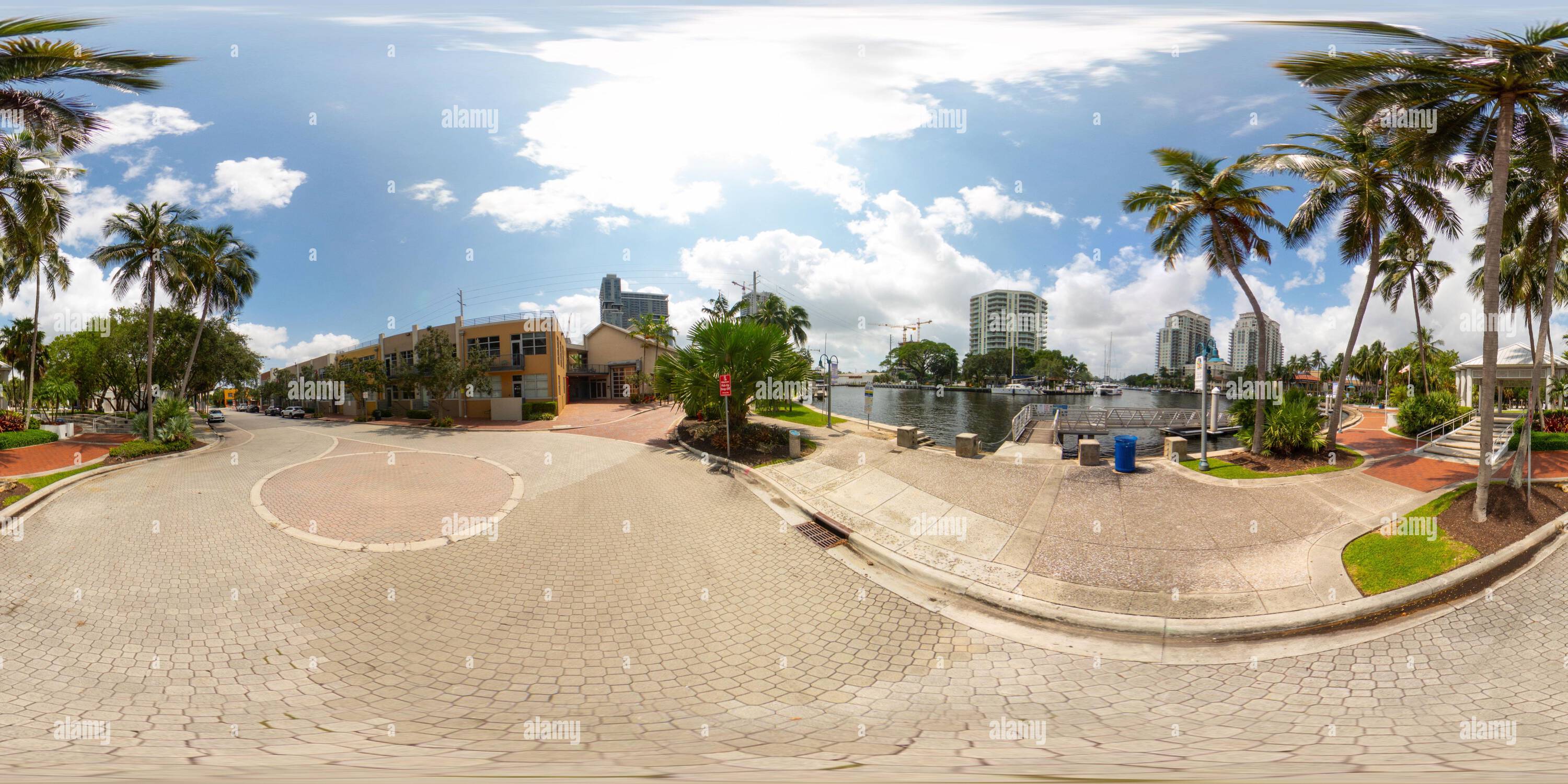 360° view of Fort Lauderdale, FL, USA - August 25, 2023: Downtown fort ... 360° view of Fort Lauderdale, FL, USA - August 25, 2023: Downtown fort ...