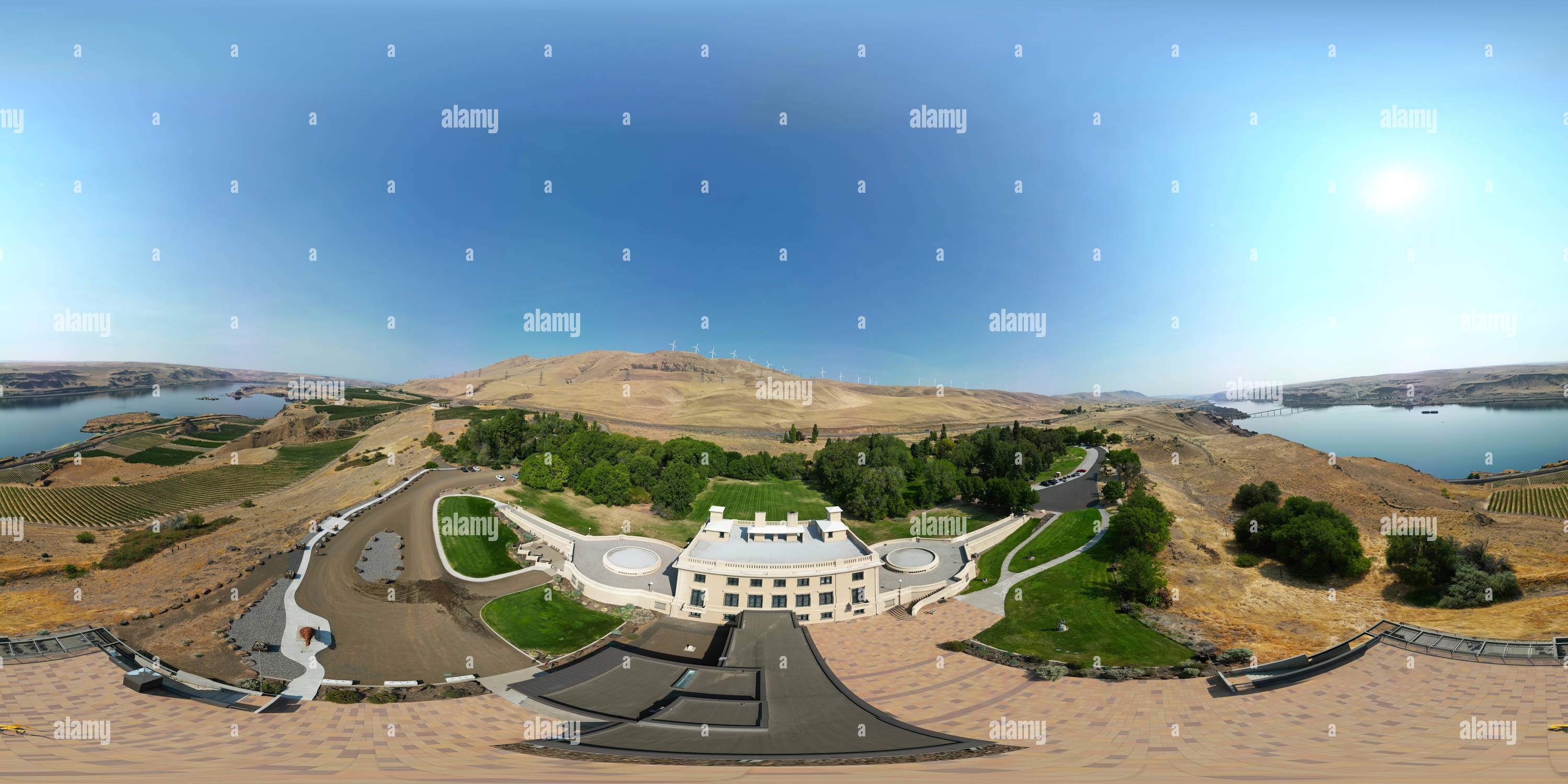 360° view of Maryhill Museum,On the Columbia River, Washington August ...