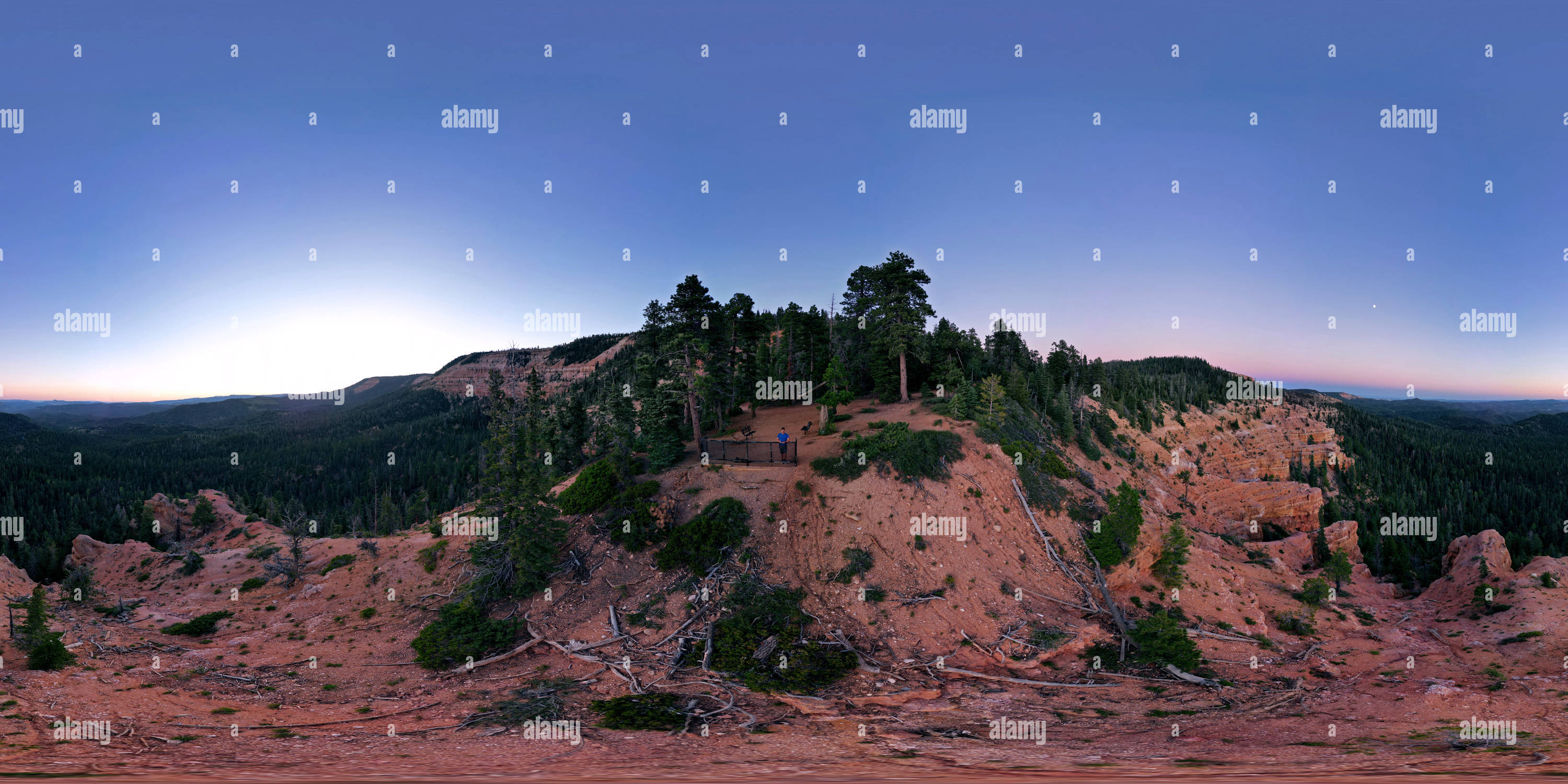 360° view of Overlook at Cascade Falls Trail - Alamy