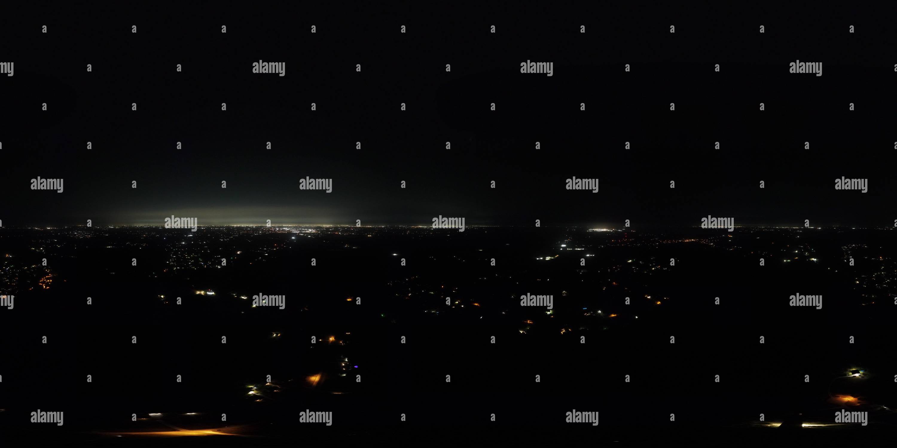 360° view of Liverpool Texas night sky - Alamy