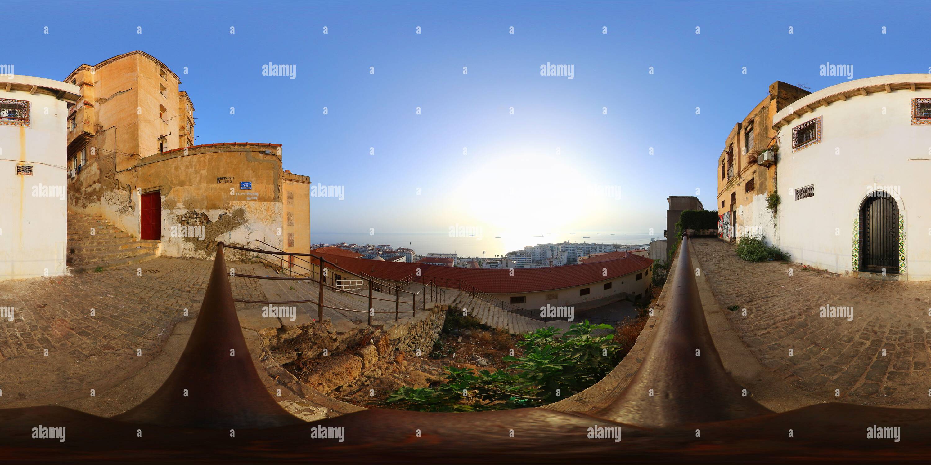 360° view of Casbah balcony, Algiers, Algeria - Alamy