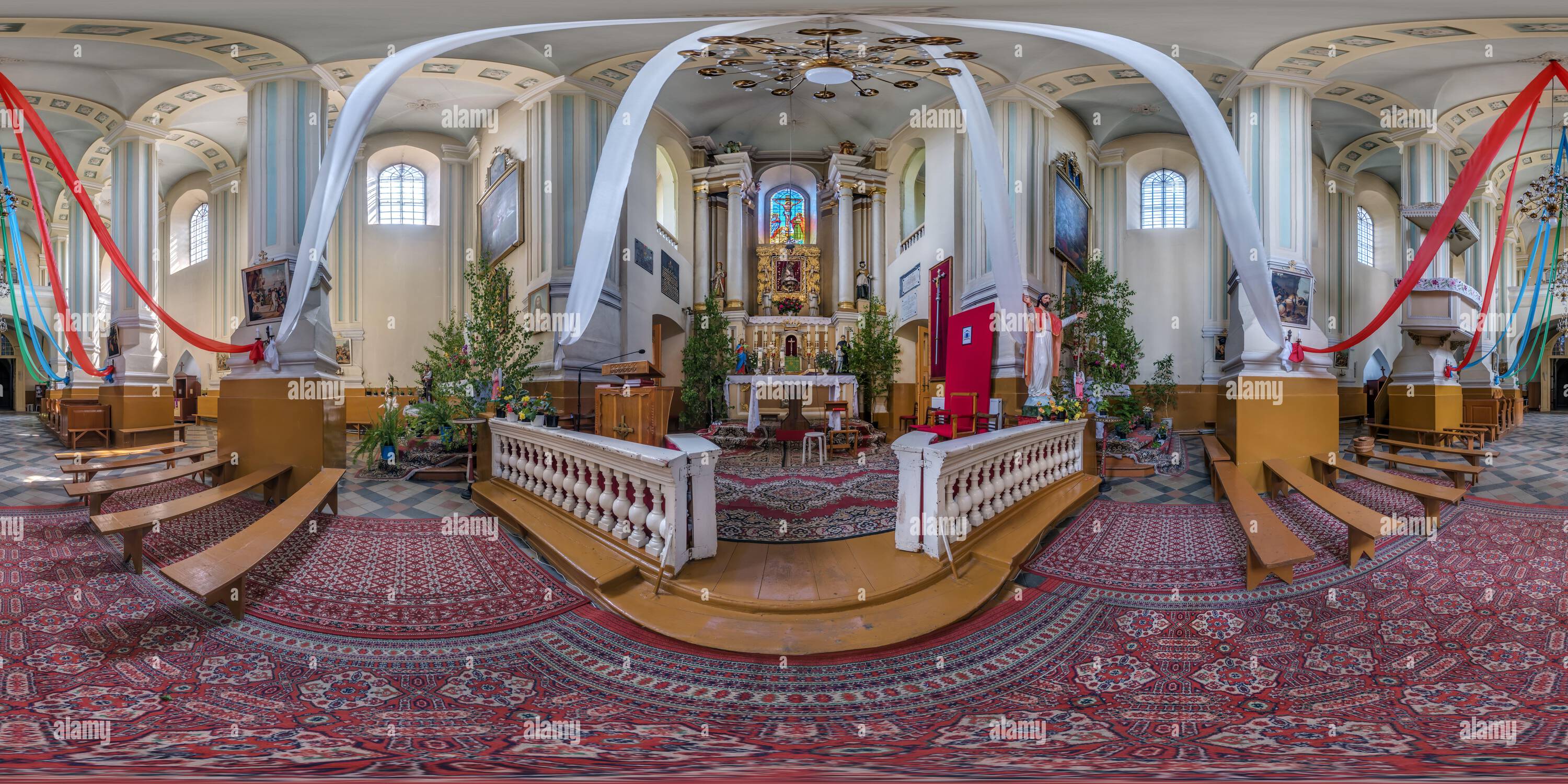 360° view of full spherical seamless hdri 360 panorama inside interior ...