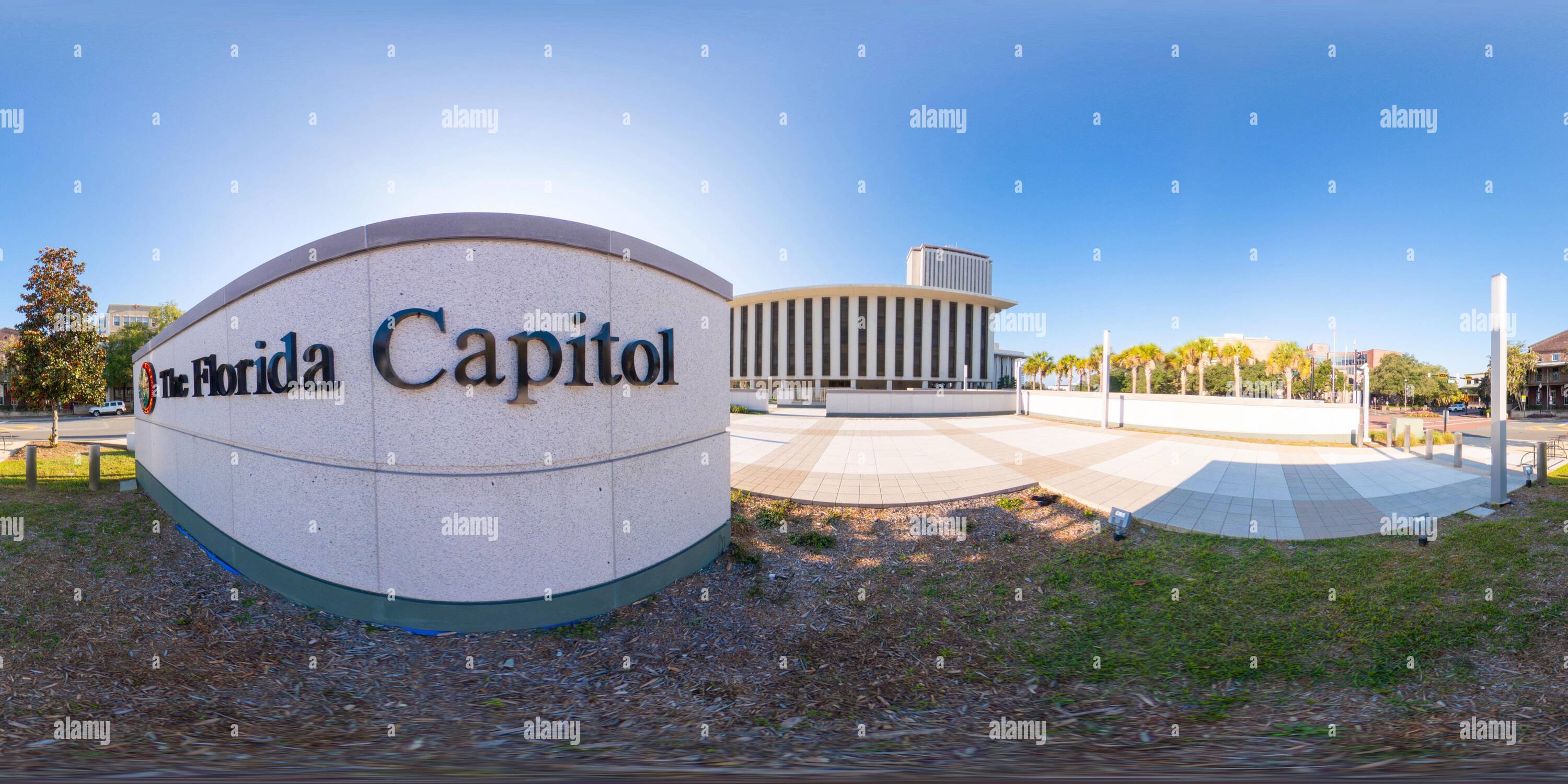 360° view of 360 equirectangular photo of the Florida State Capitol ...