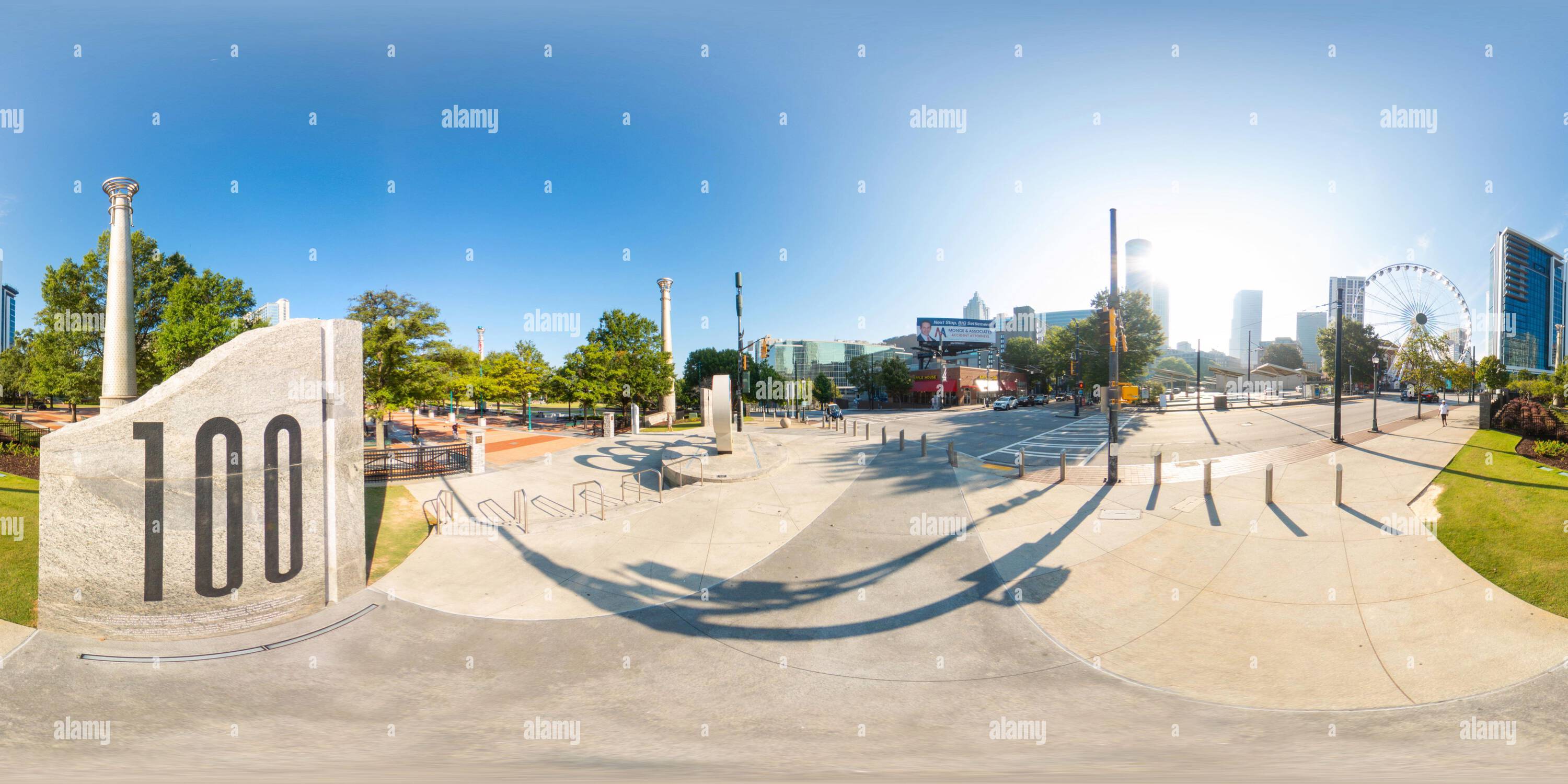 360° view of Atlanta, GA, USA - September 8, 2023: 360 spherical image ...