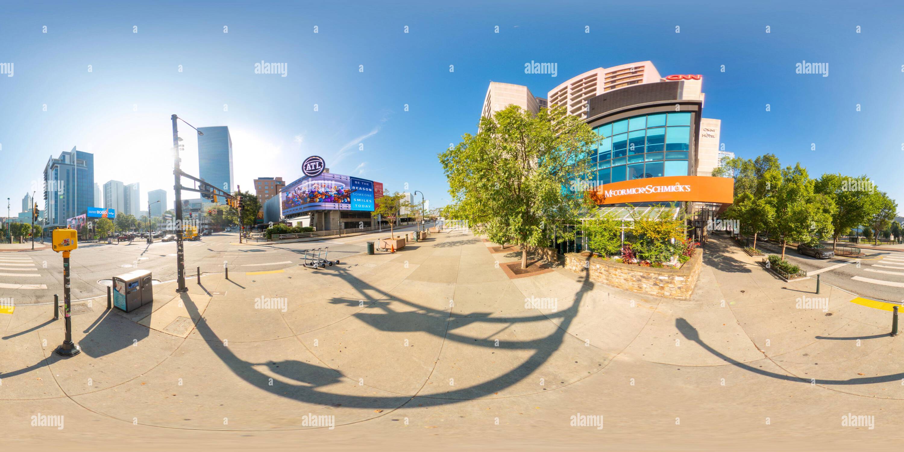 360° view of Atlanta, GA, USA - September 8, 2023: 360 equirectangular ...