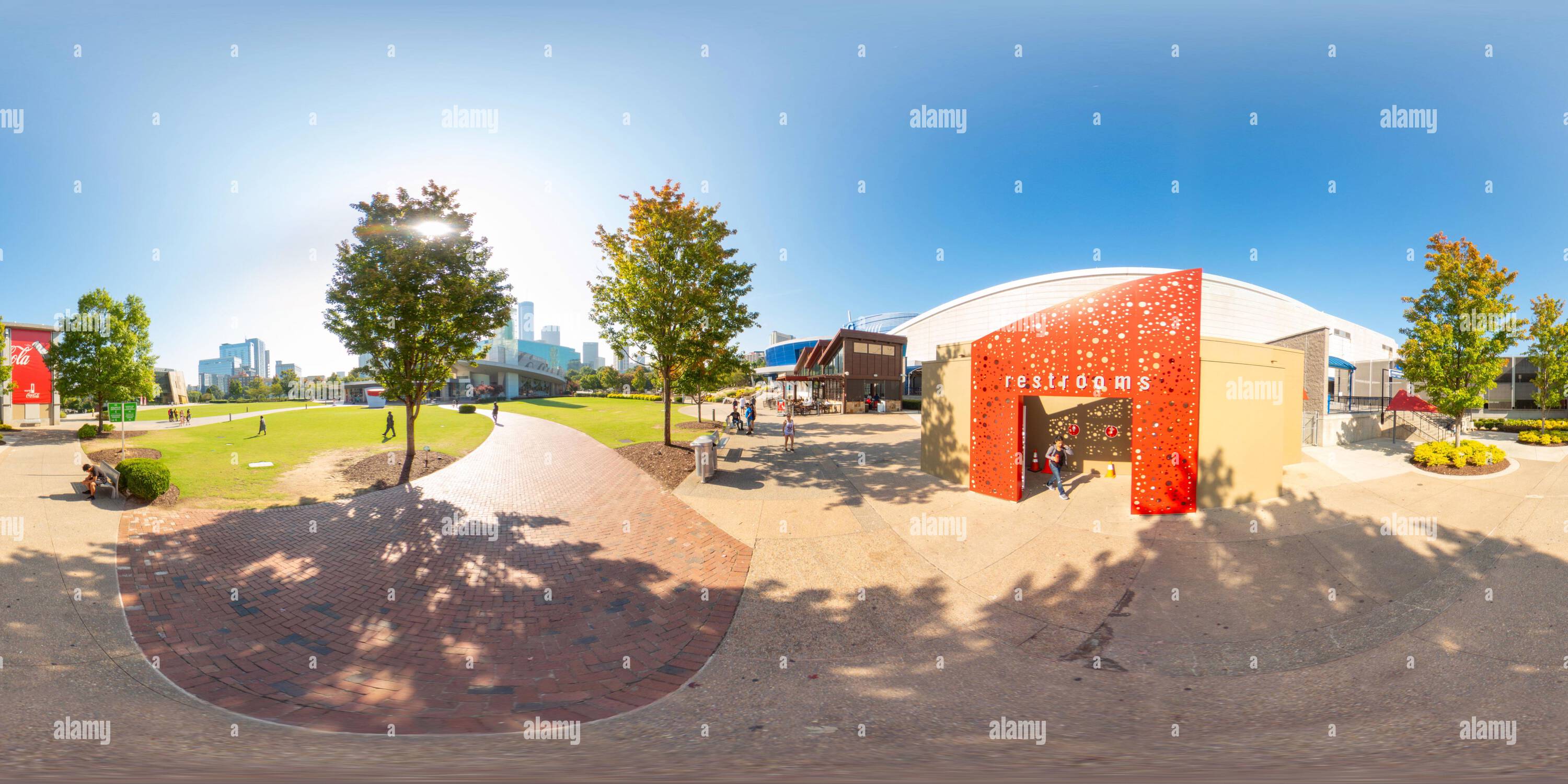 360° view of Atlanta, GA, USA - September 8, 2023: 360 photo public ...