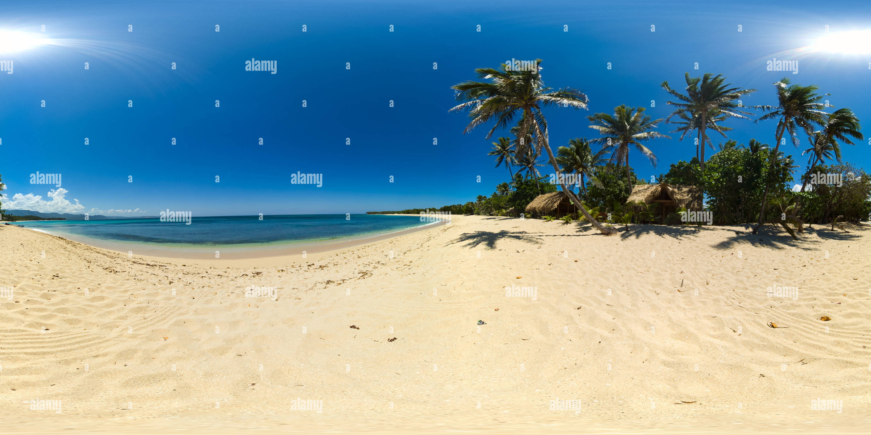 360° view of Beautiful sea landscape beach. Philippines - Alamy