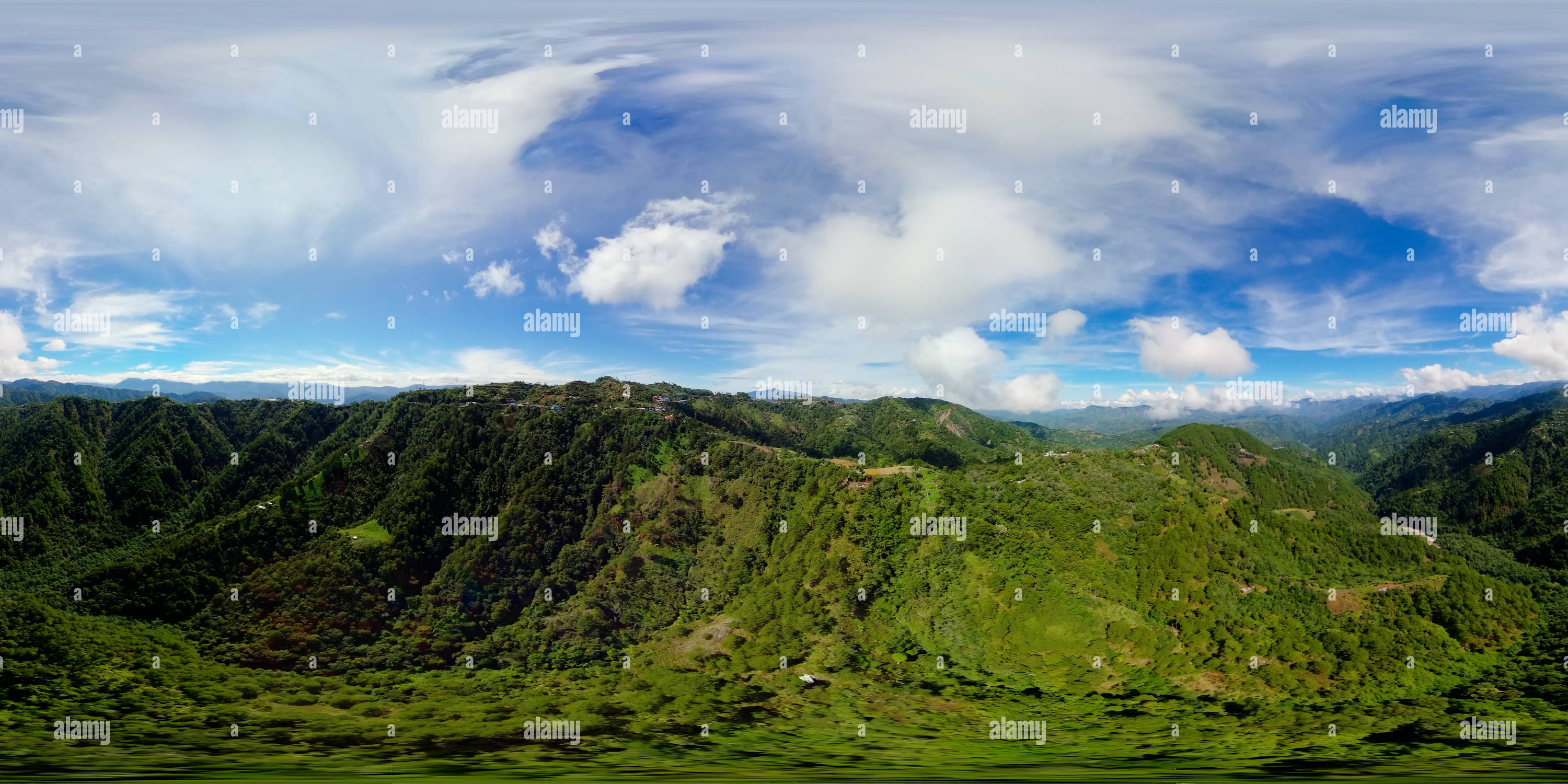 360° view of Jungle and mountains in Philippines - Alamy