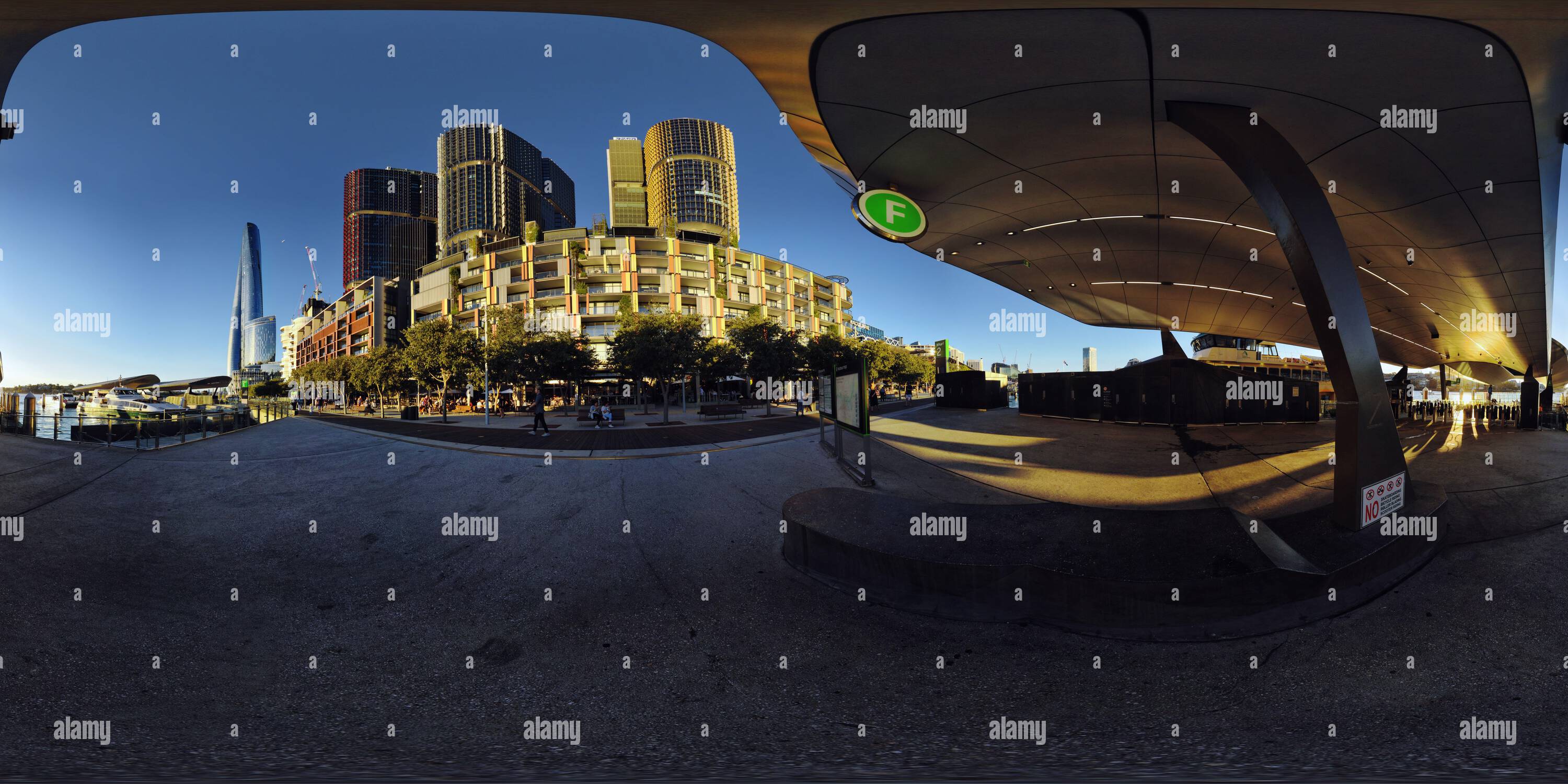 360° view of Sydney, Barangaroo, Ferry F, Wharf 2 - Darling Harbour ...