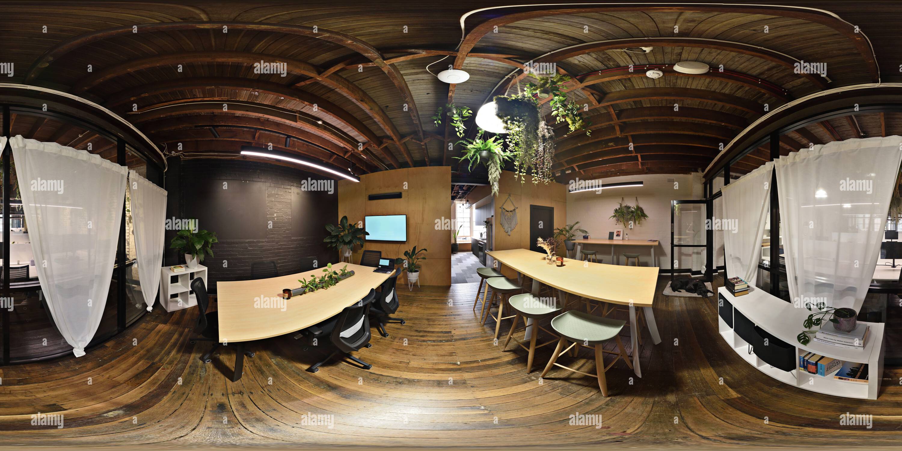 360° view of 360° Panorama of Contemporary Loft Style Office and ...