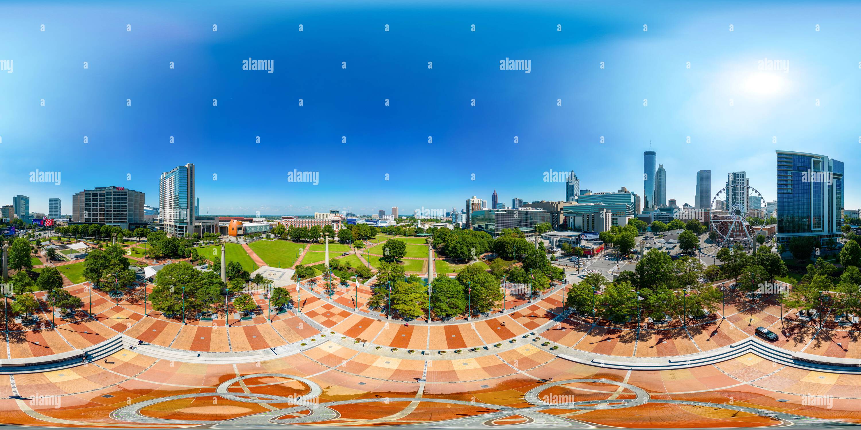 360° view of Atlanta, GA, USA - September 9, 2023: Aerial 360 vr photo ...