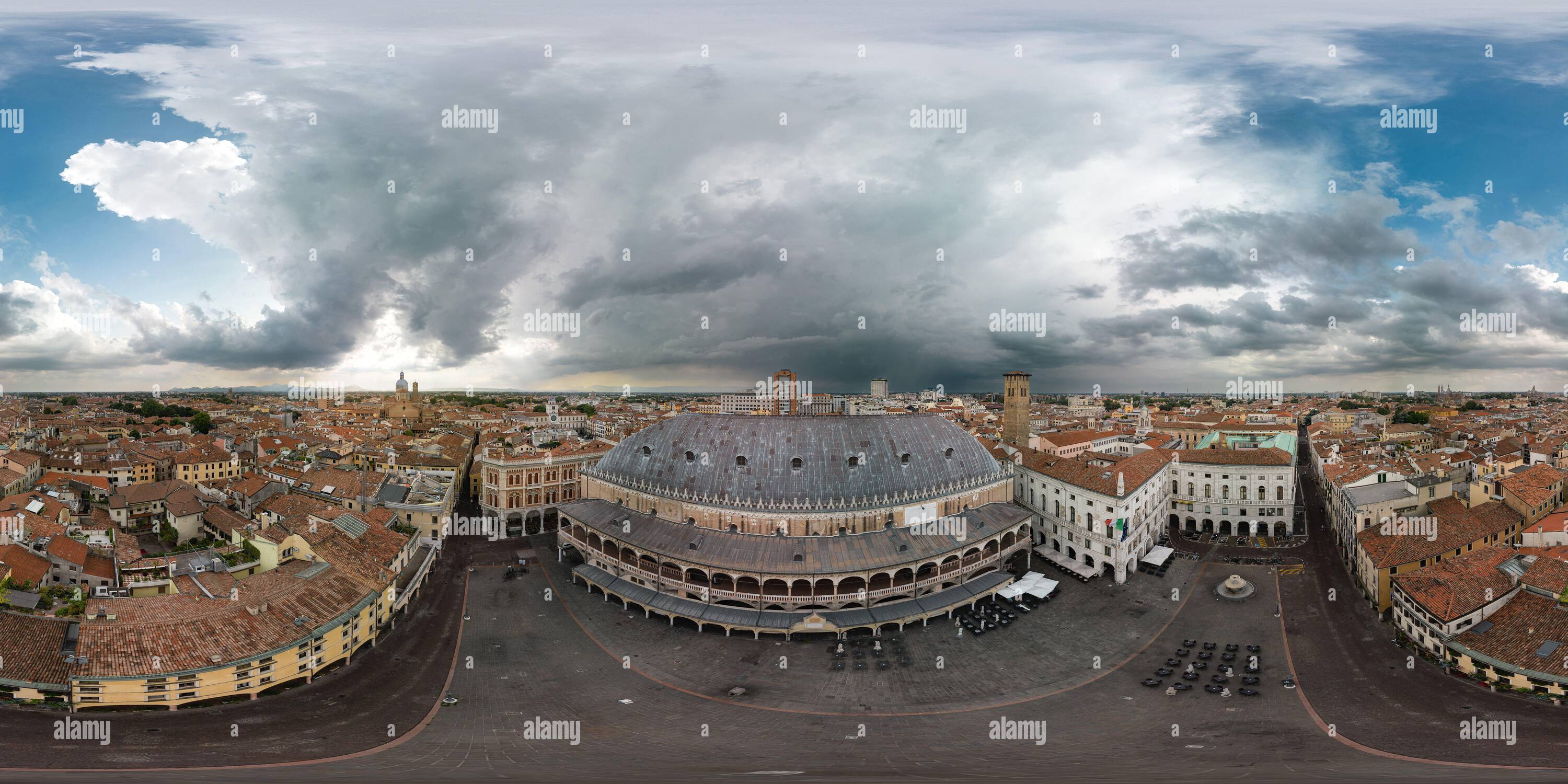 360° view of Piazza delle Erbe is one of the many squares in the ...