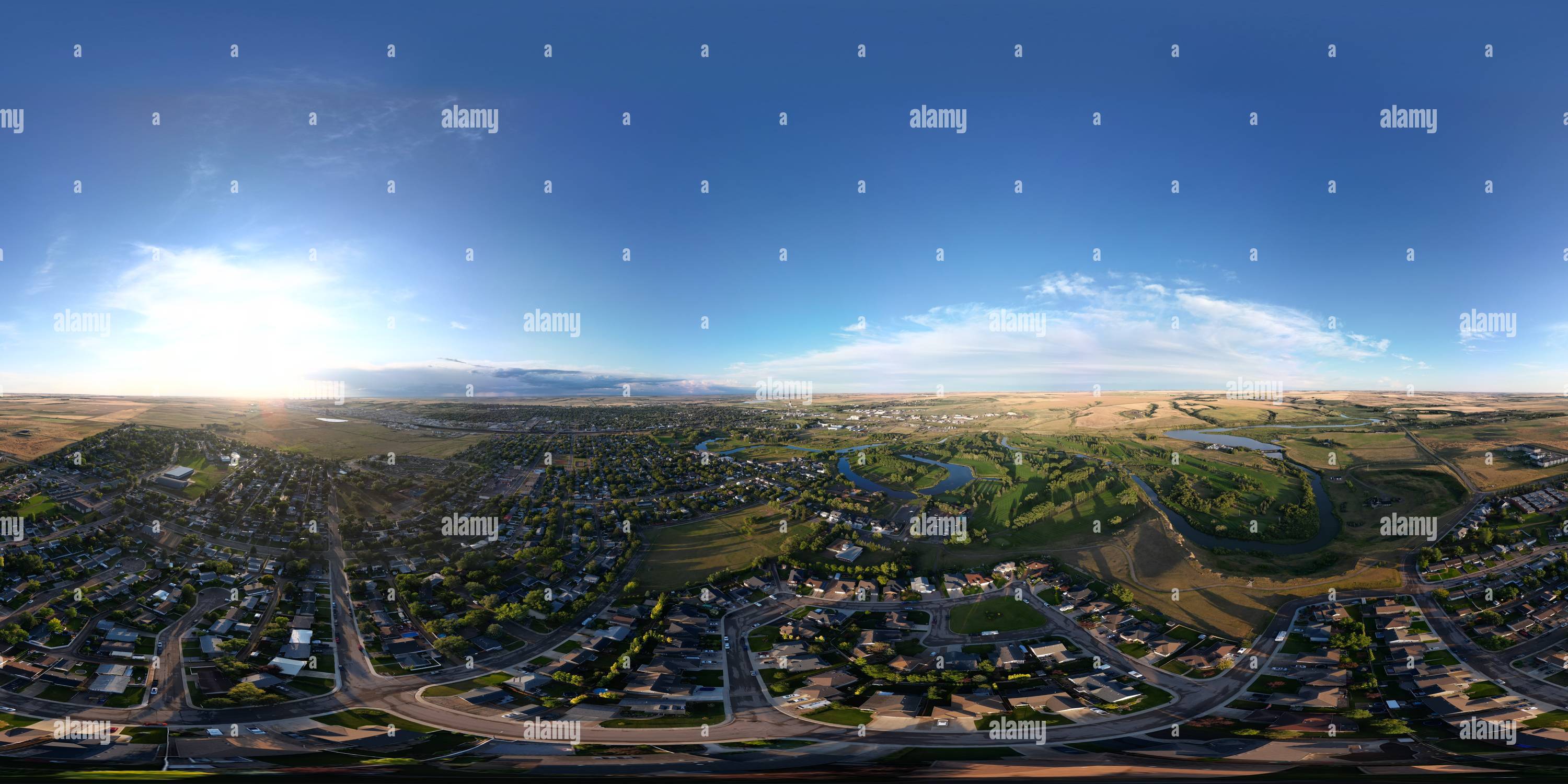 360° view of Swift Current, SK - Alamy