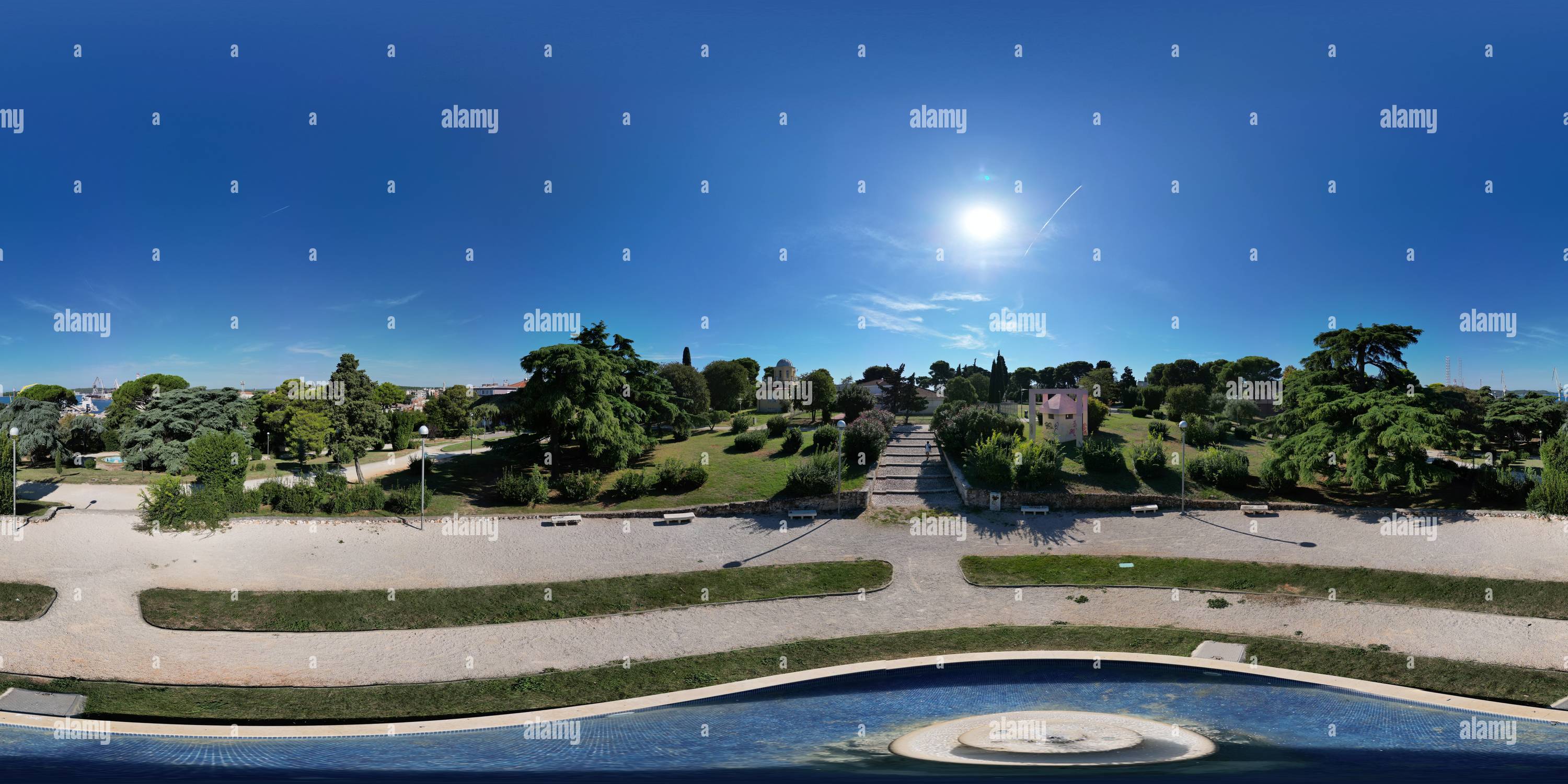 360° view of Monte Zaro Park and Fountain, Pula, Croatia - Alamy