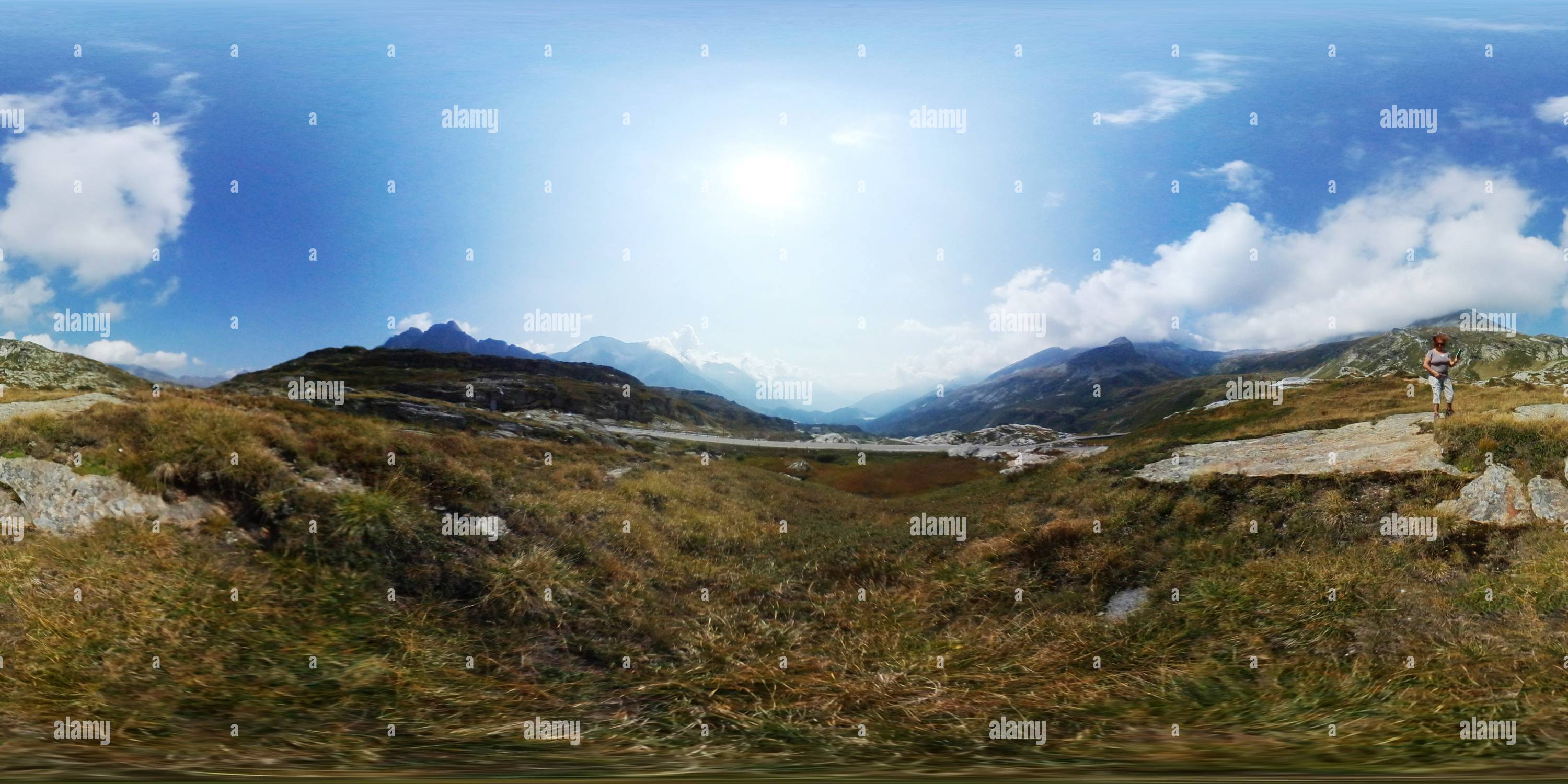 360° view of San Bernardino Pass 6 - Alamy