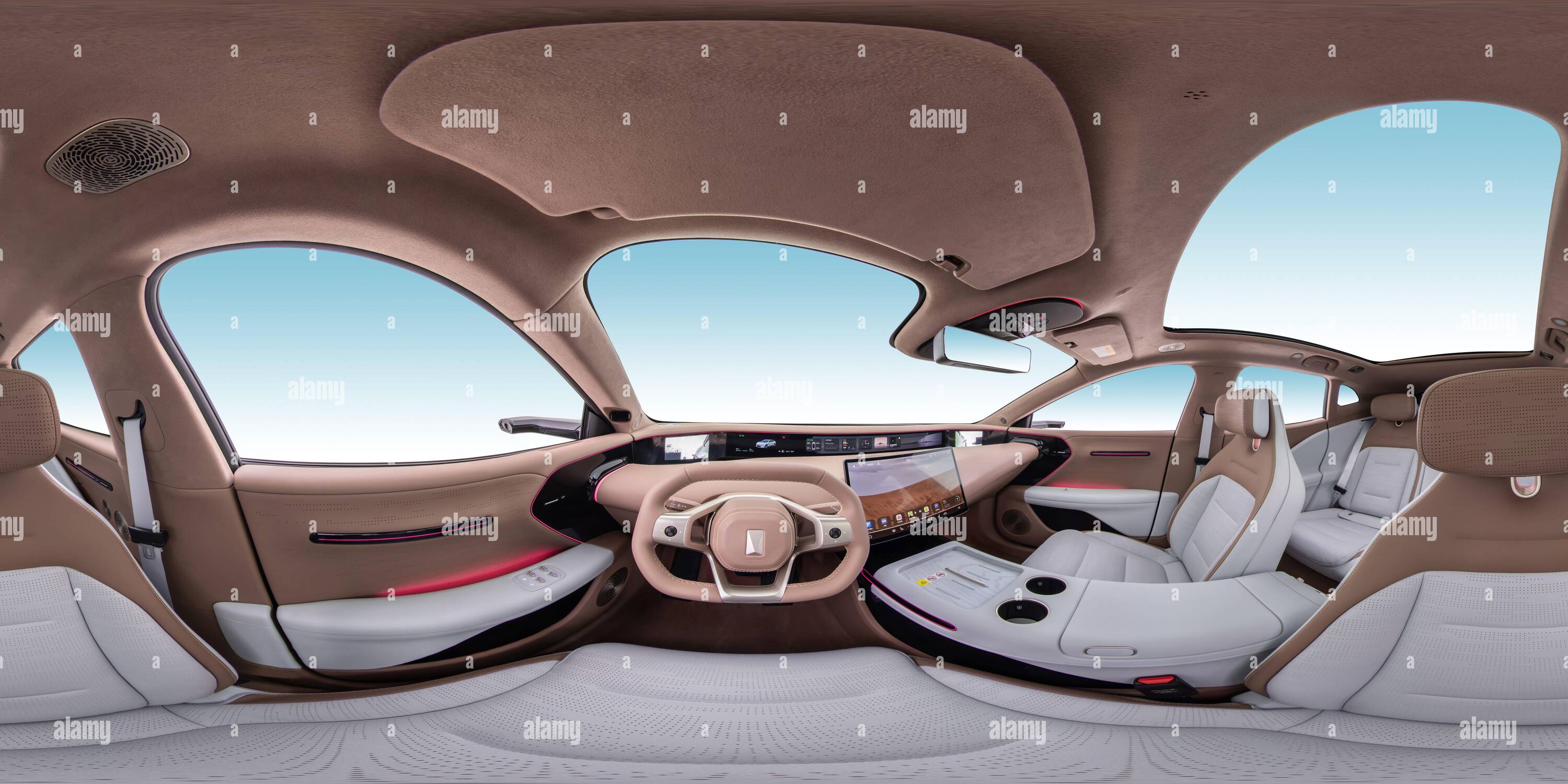 360° view of 360 panorama of AVATR 07 interior, showcasing a modern ...