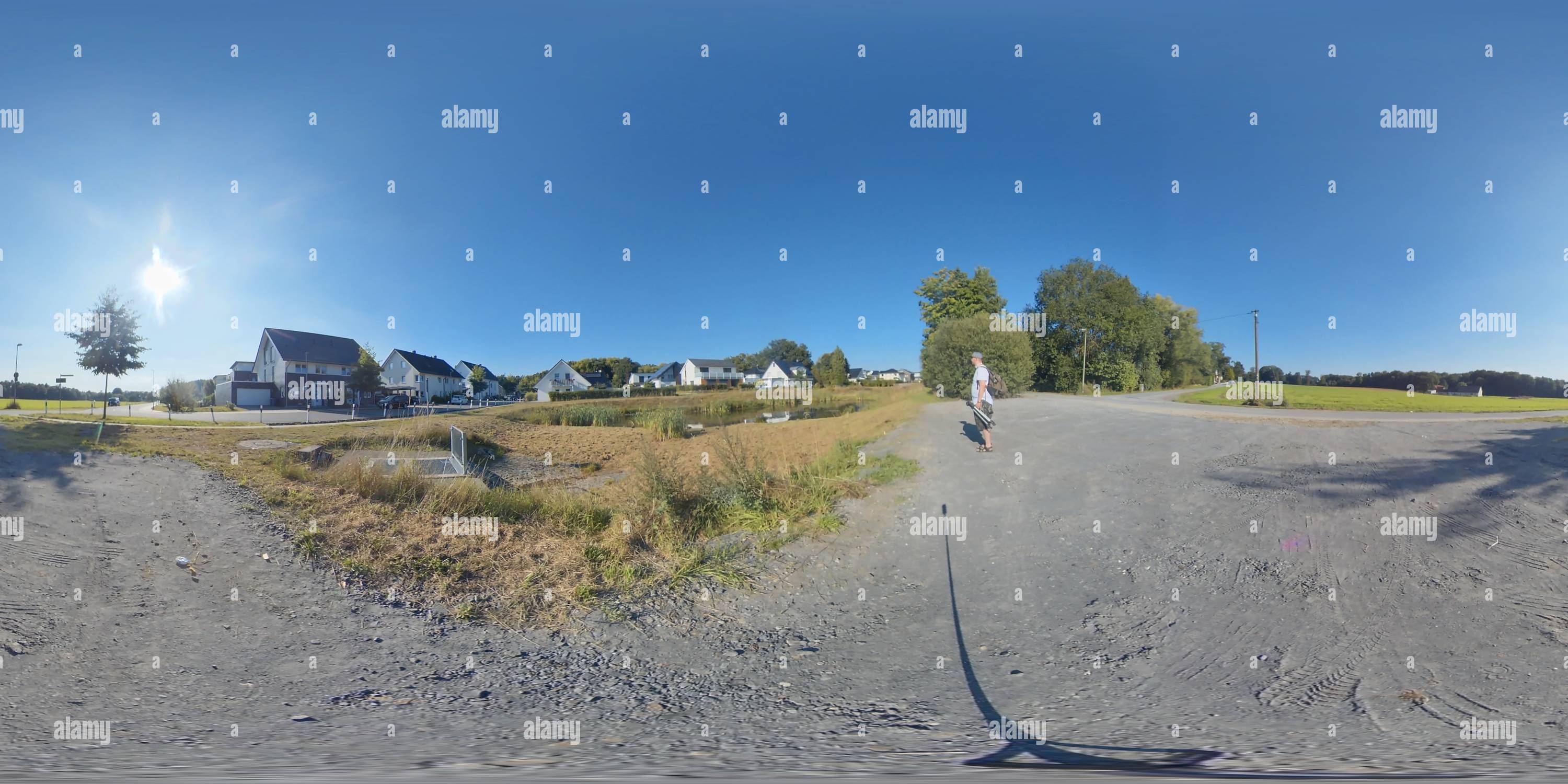 360° view of Pond at Knollstraße - Alamy
