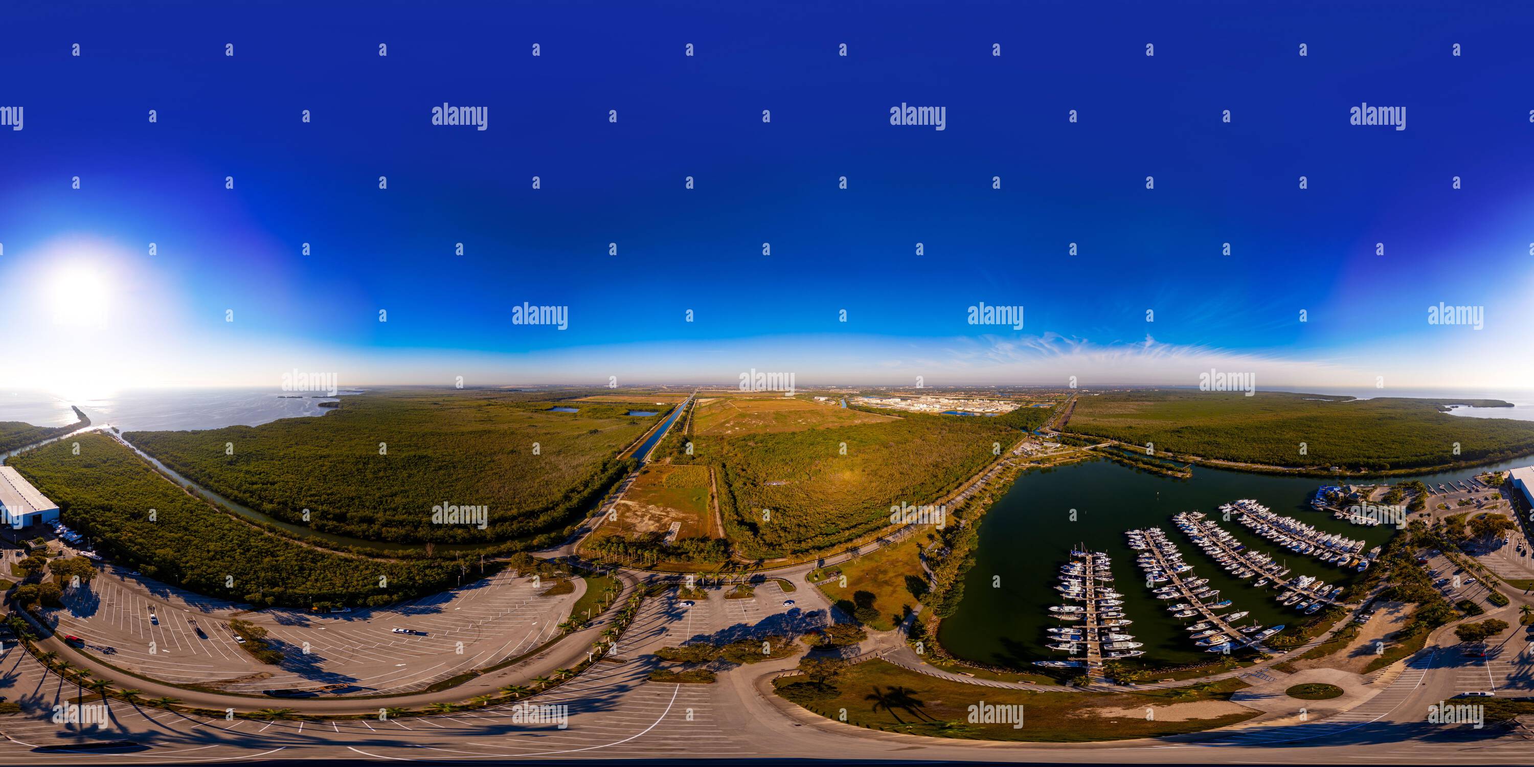 360° view of Aerial 360 drone photo Black Point Park and Marina South ...