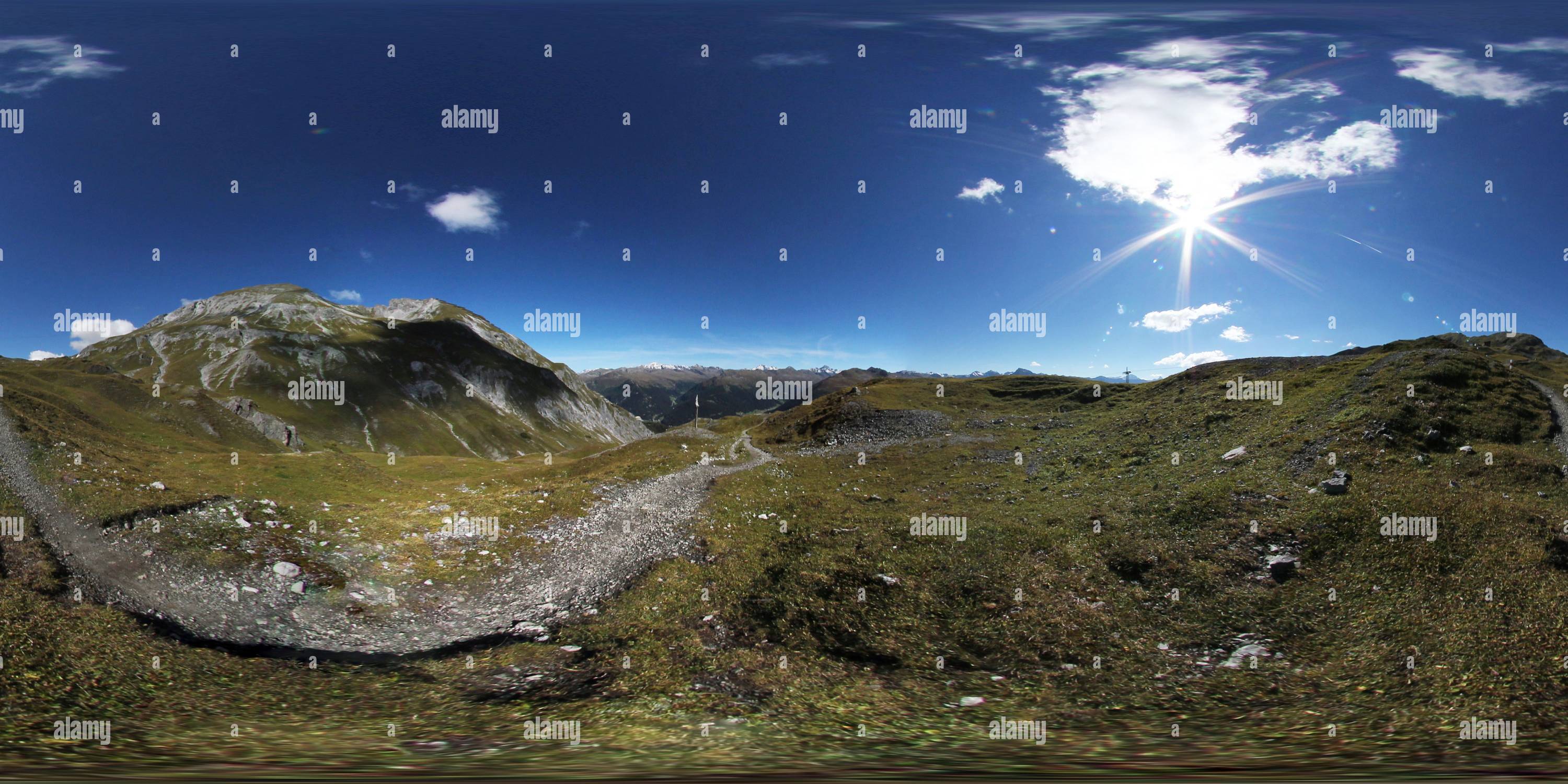 360° view of Strela Pass Trail 15 - Alamy