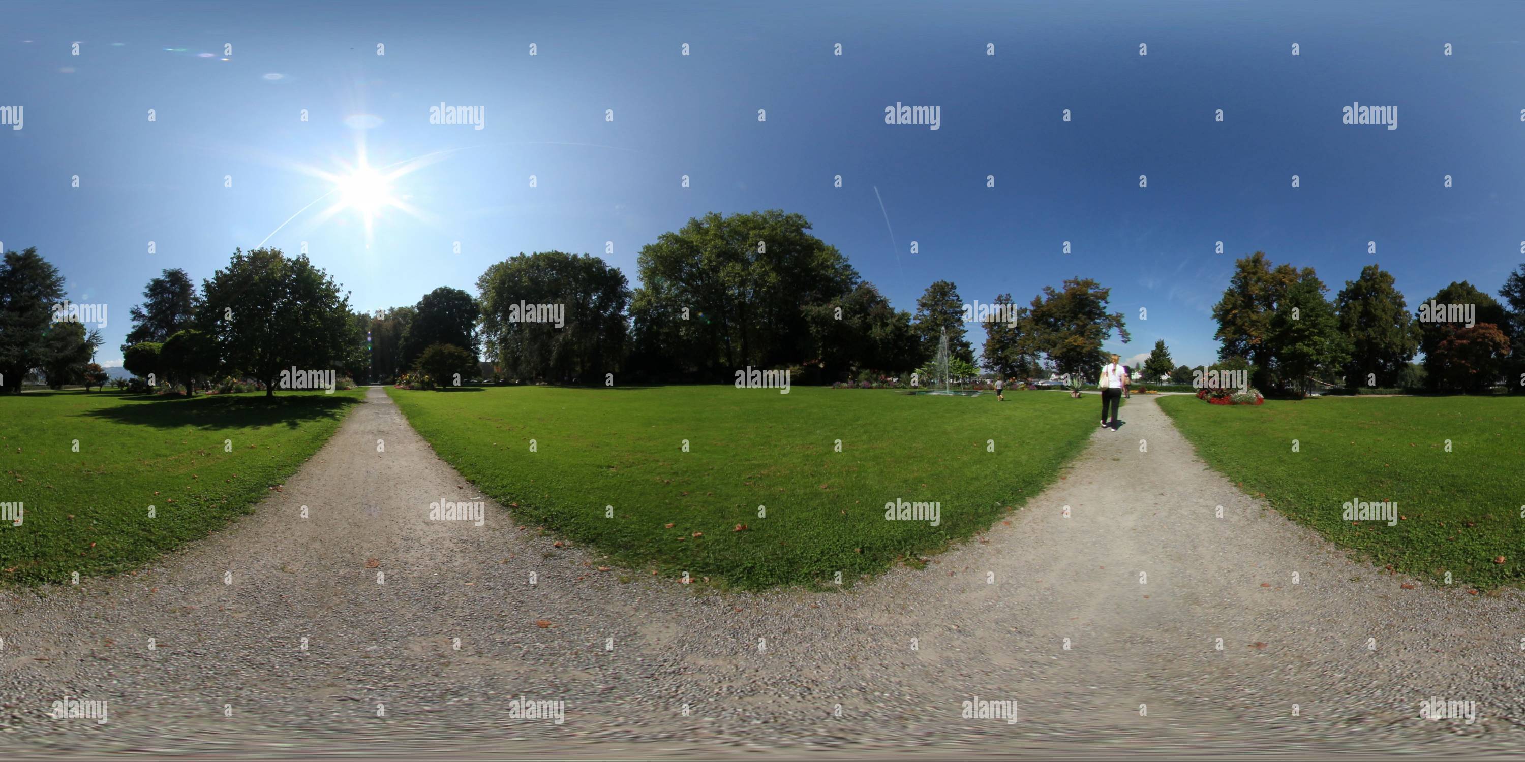 360° view of Lindau Star Fountain - Alamy