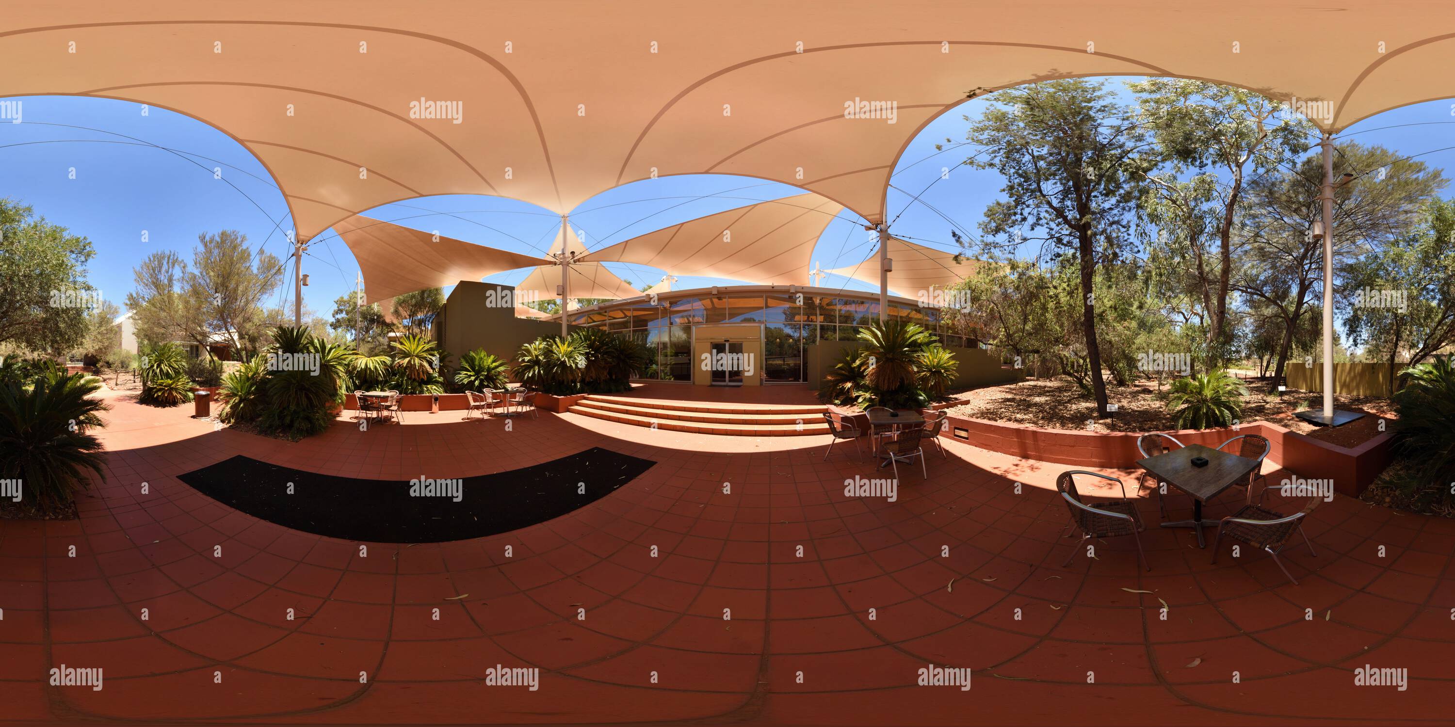 360° view of 360° Panorama - Side entrance & patio area from the Ayres ...