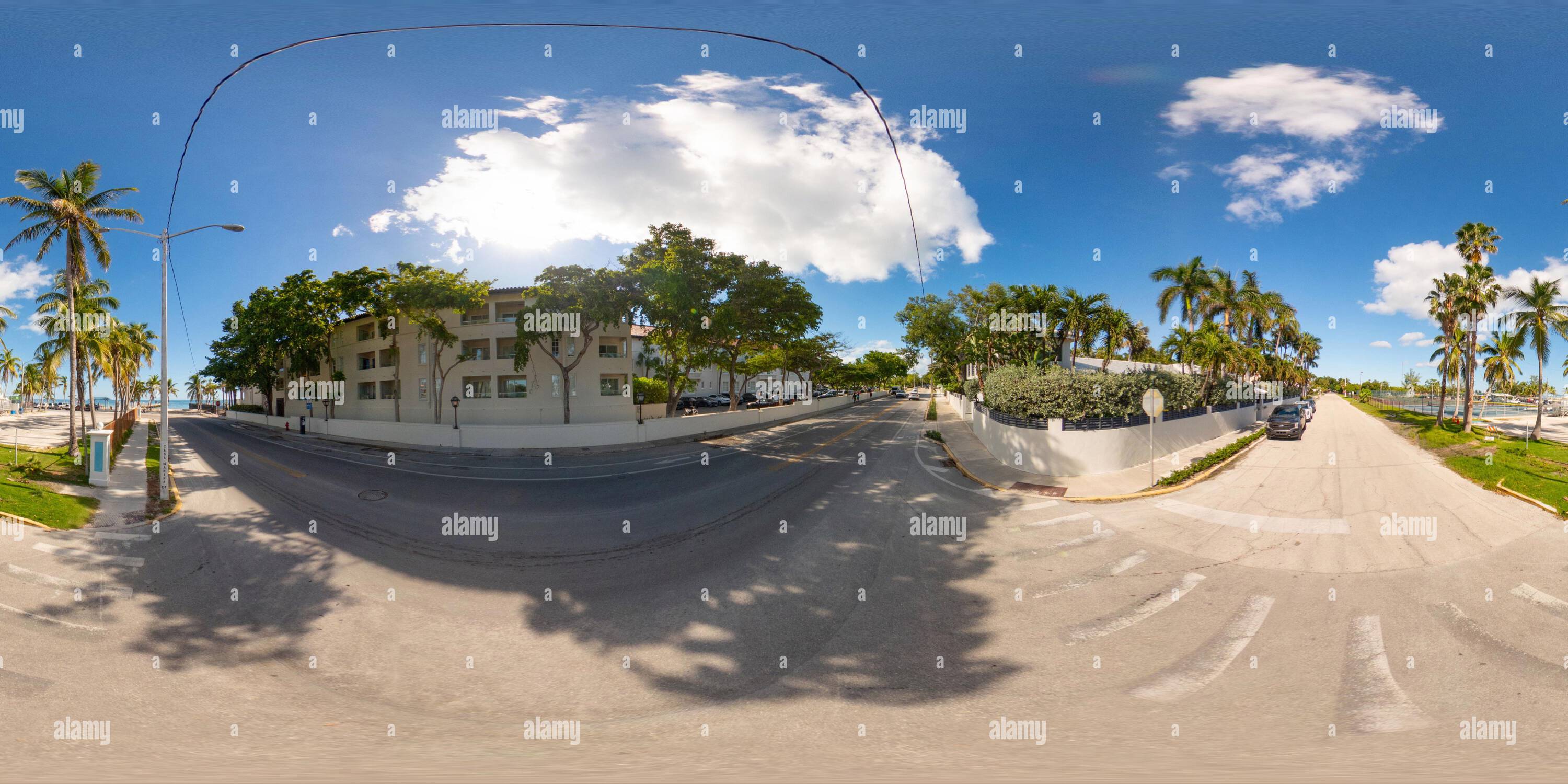 360° view of Key West 360 equirectangular stock photo Casa Marina Court ...