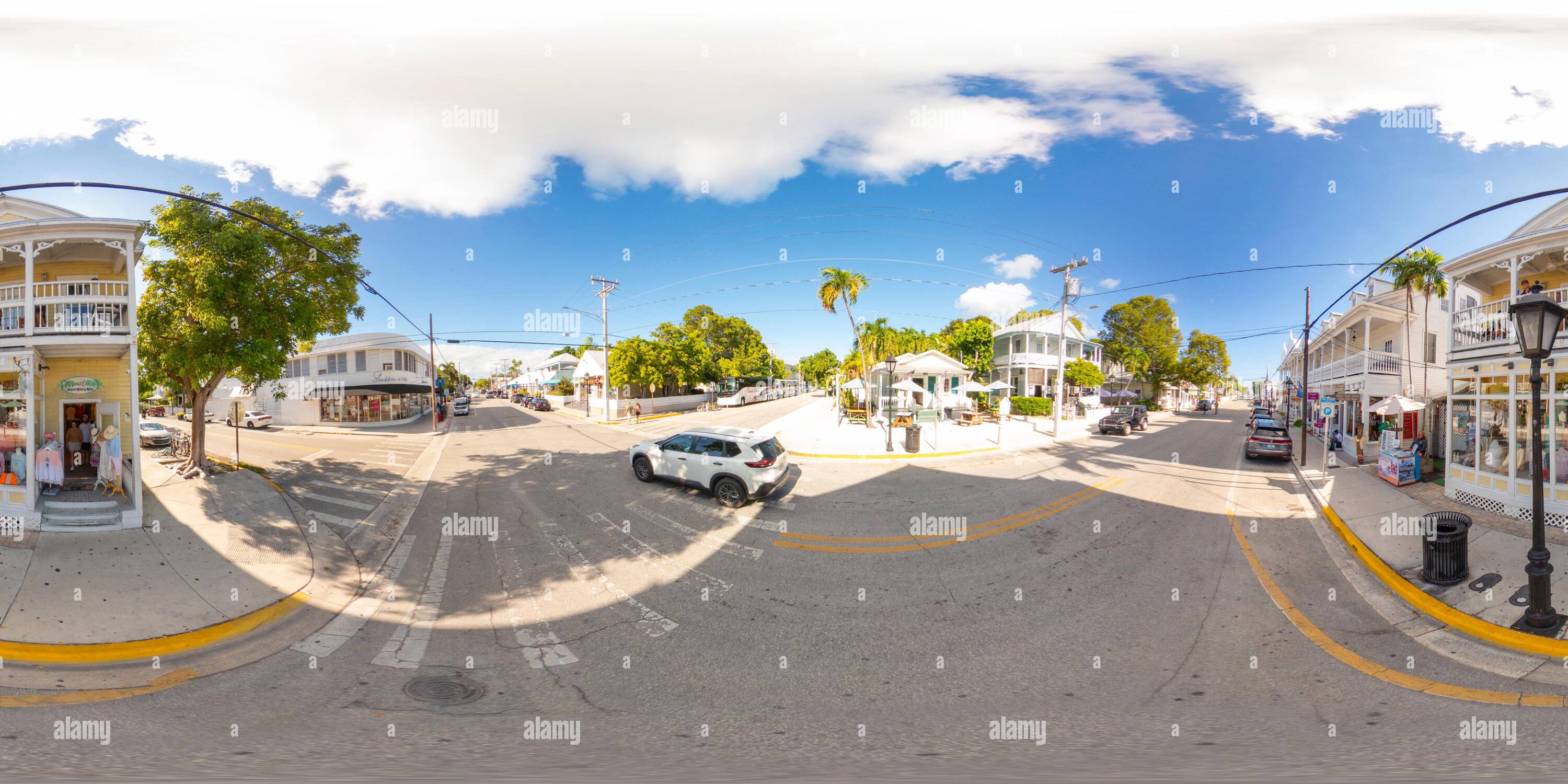 360° view of Key West, FL, USA - October 21, 2023: Day of Fantasy Fest ...