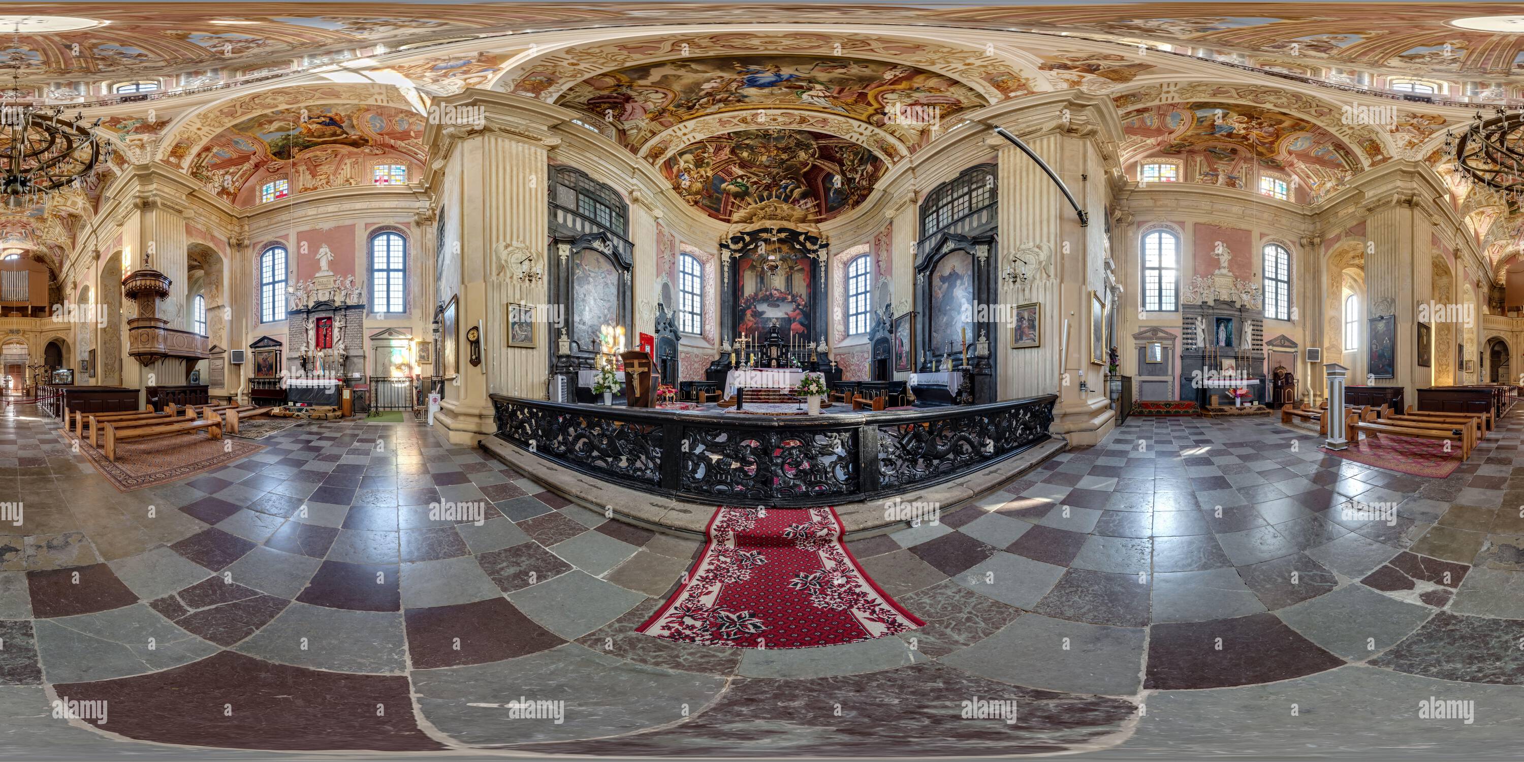 360° view of full spherical seamless hdri 360 panorama inside of ...