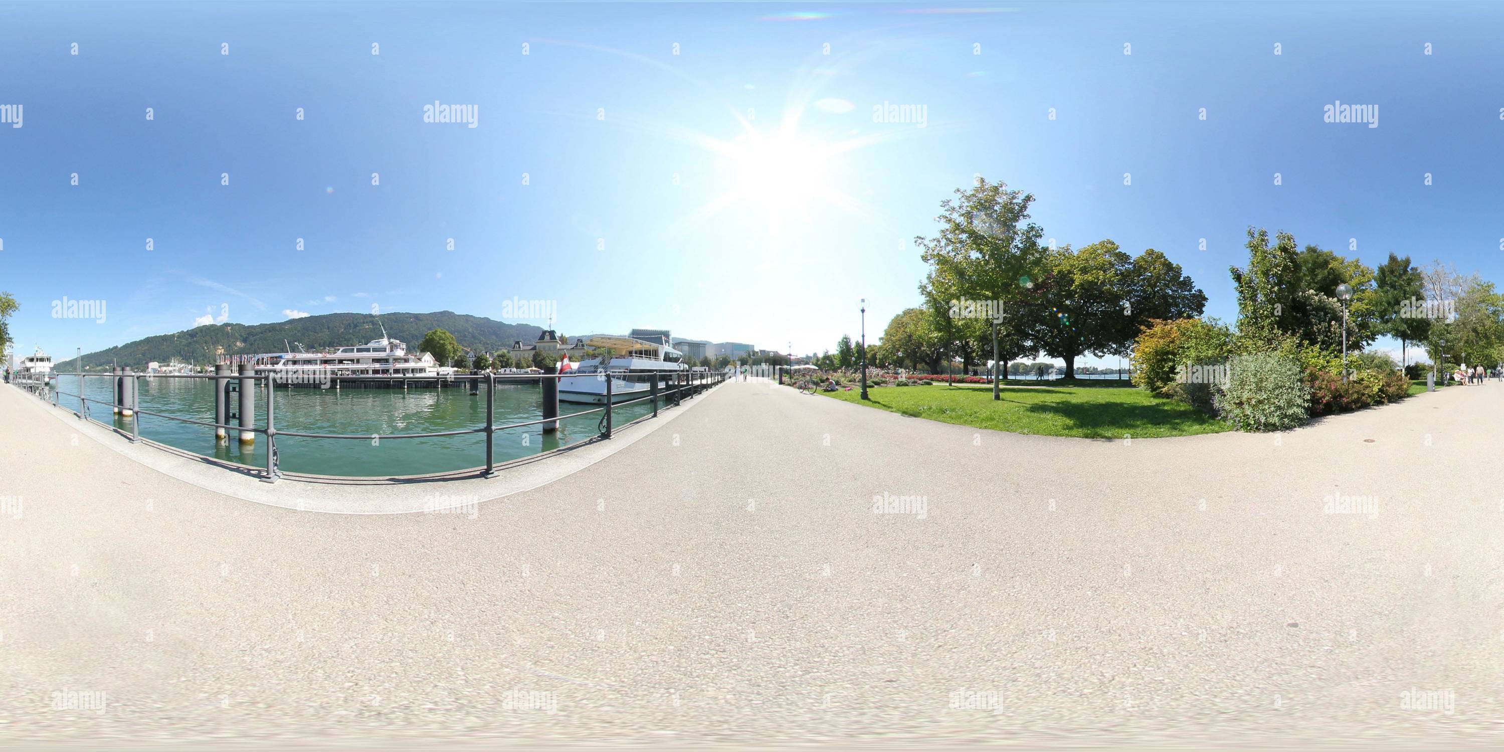 360° view of Bregenz Harbor - Alamy