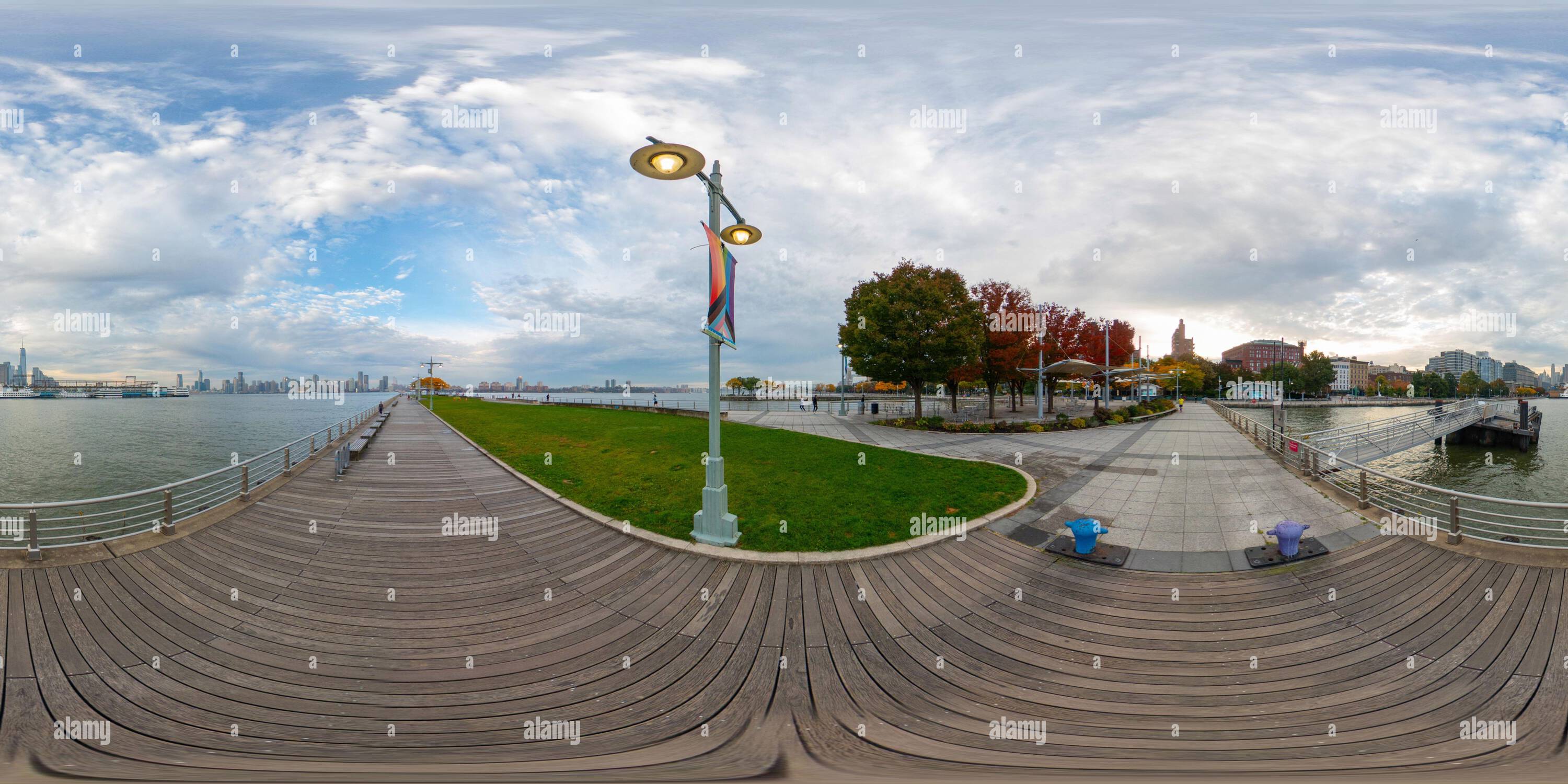 360° view of New York, NY, USA - October 27, 2023: Christopher Street ...