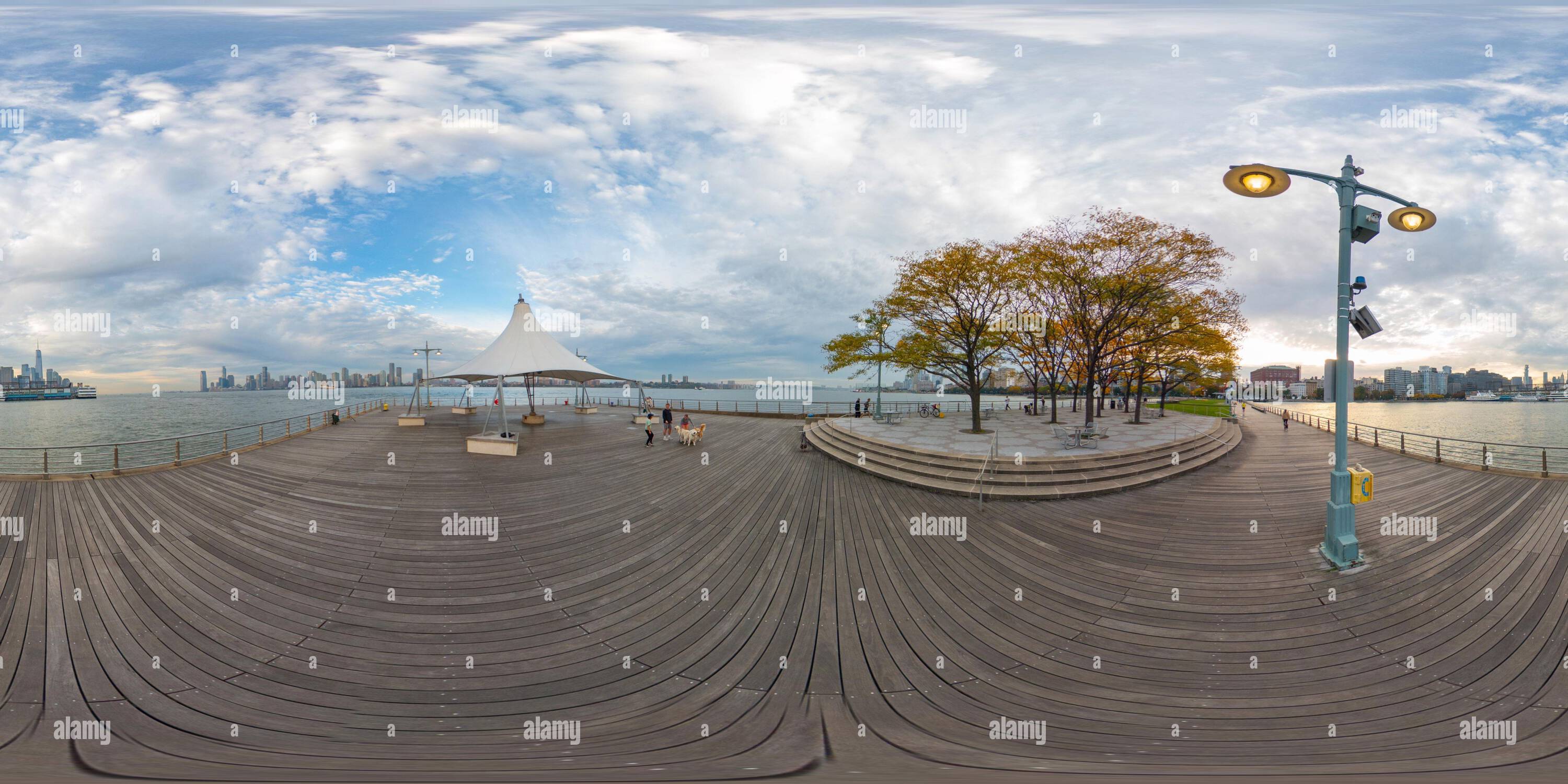 360° view of New York, NY, USA - October 27, 2023: Christopher Street ...