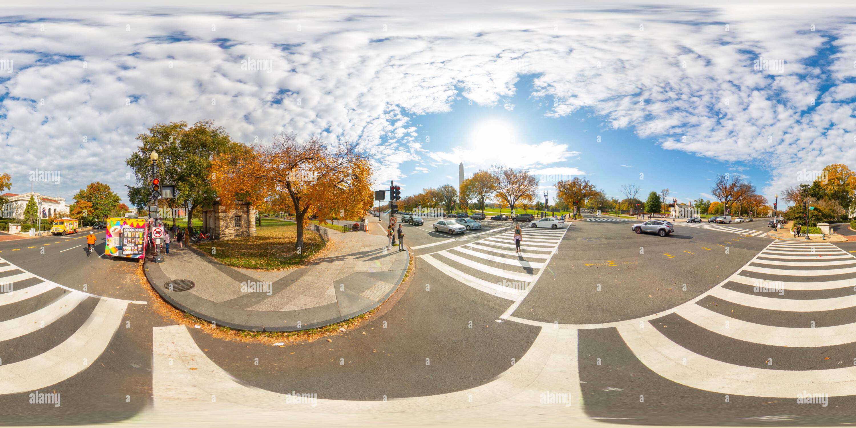 360° view of Washington DC, USA - October 28, 2023: Washington DC USA ...