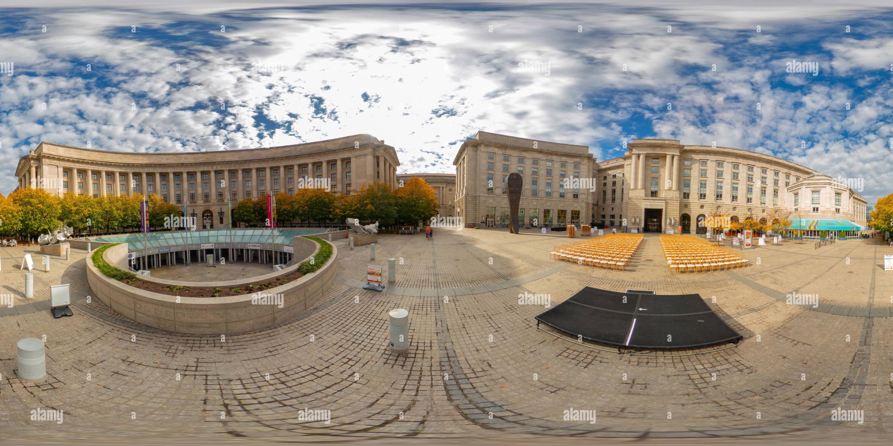 360° view of Washington DC, USA - October 28, 2023: Stock photo Old ...