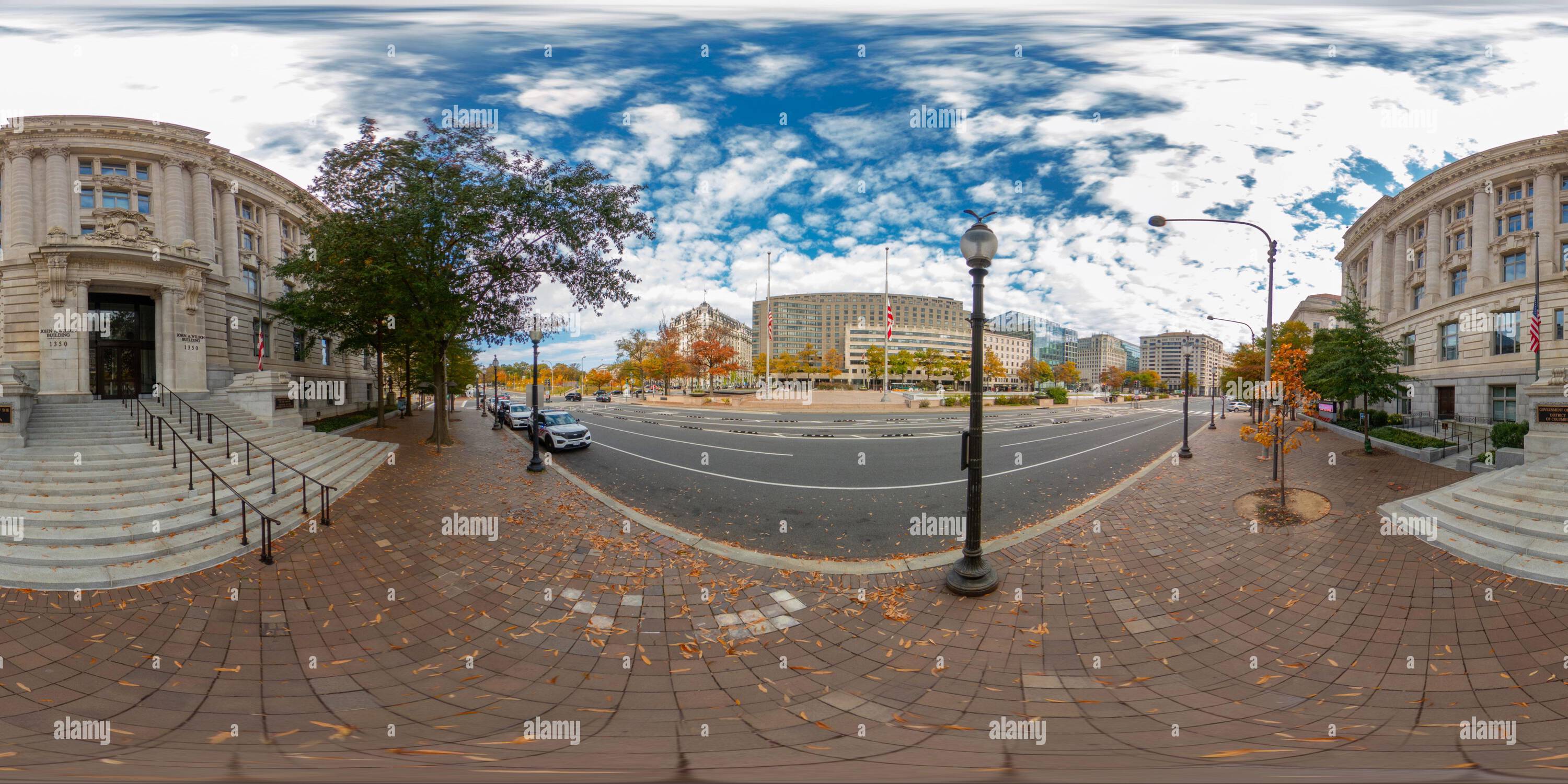 360° view of Washington DC, USA - October 28, 2023: Stock photo John A ...