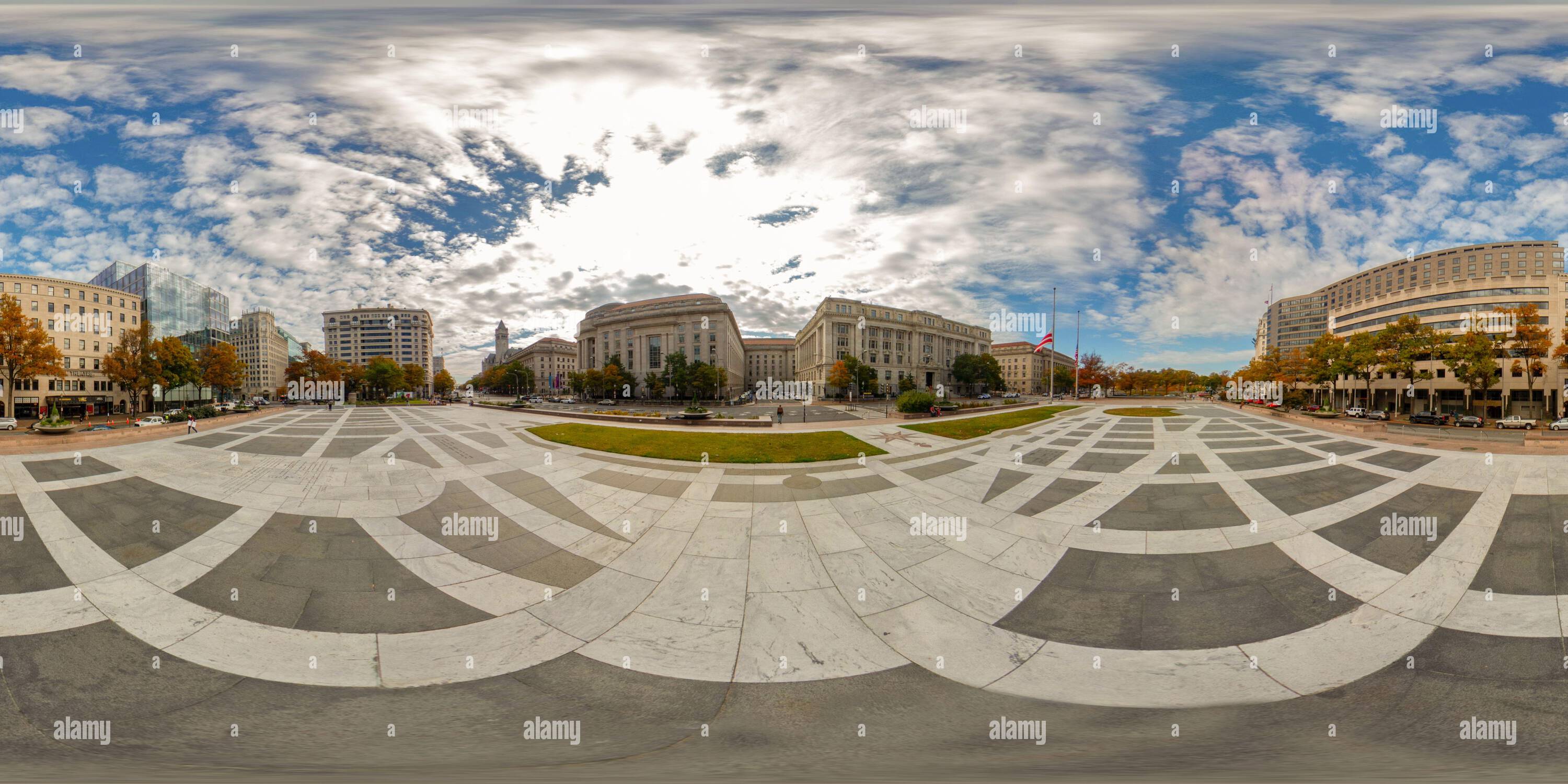 360° view of Washington DC, USA - October 28, 2023: Stock image of the ...
