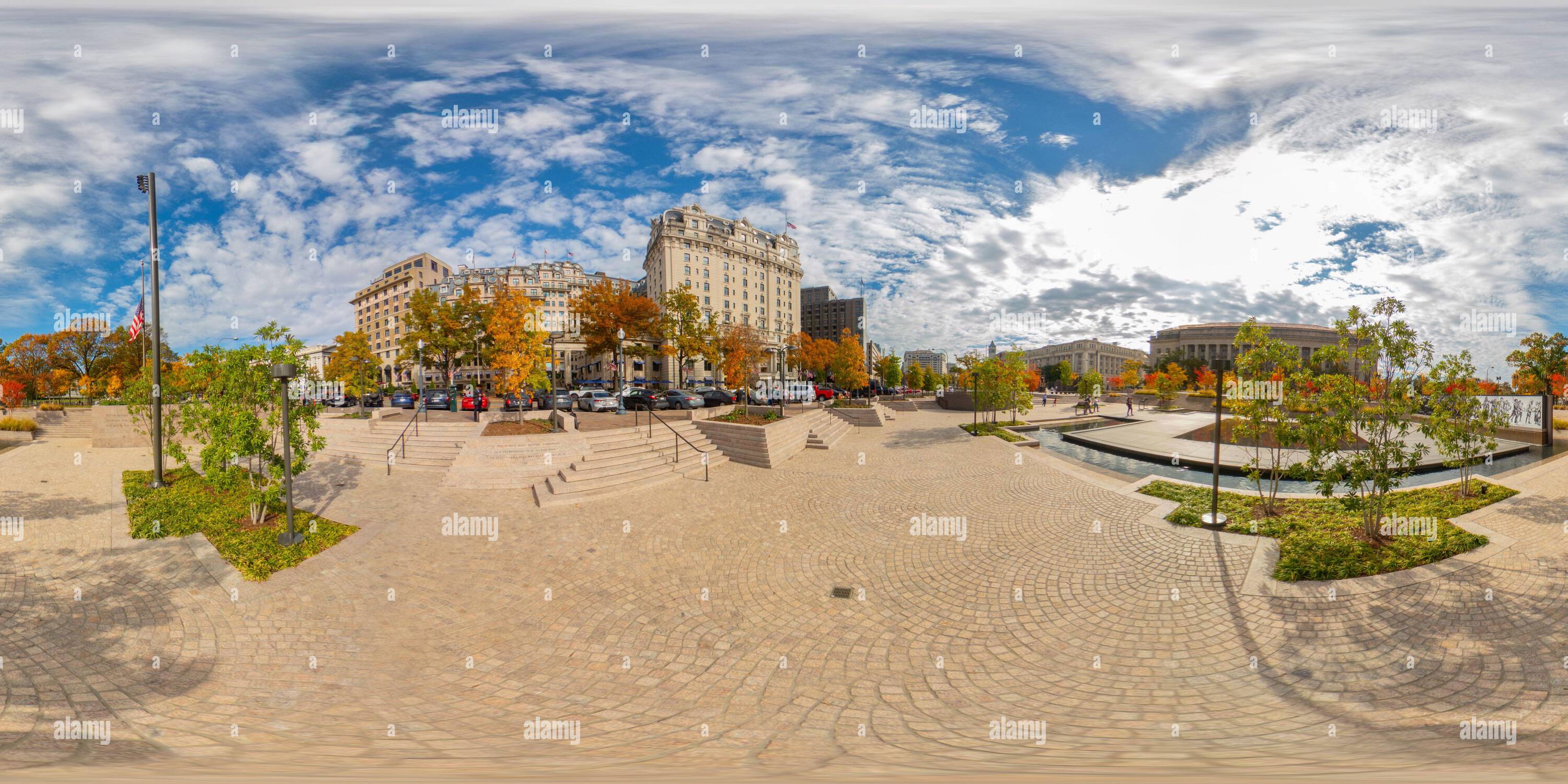 360° view of Washington DC, USA - October 28, 2023: Stock photo ...