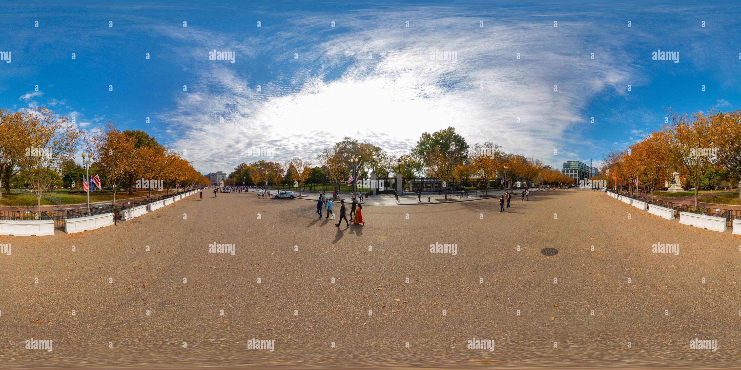 360° view of Washington DC, USA - October 28, 2023: Stock photo The ...