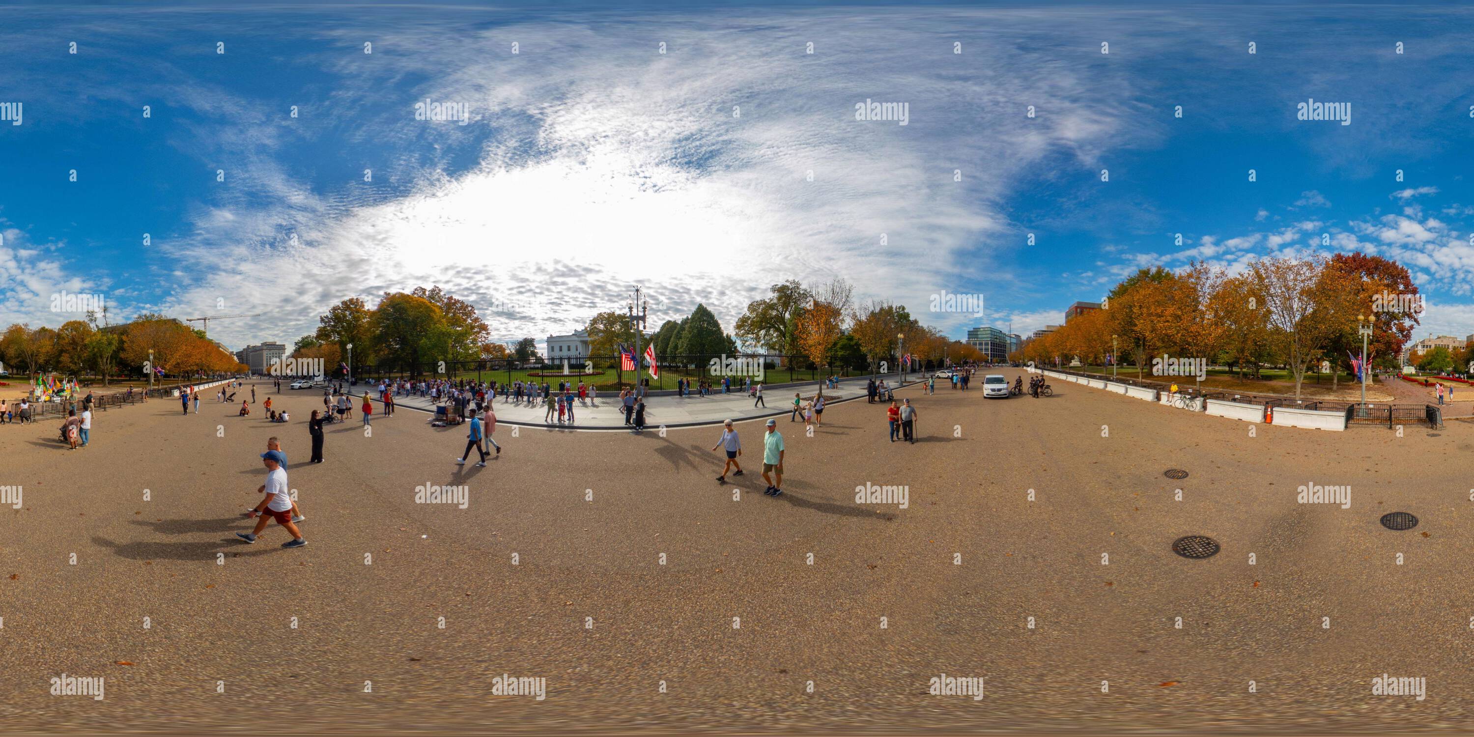 360° view of Washington DC, USA - October 28, 2023: Stock photo The ...
